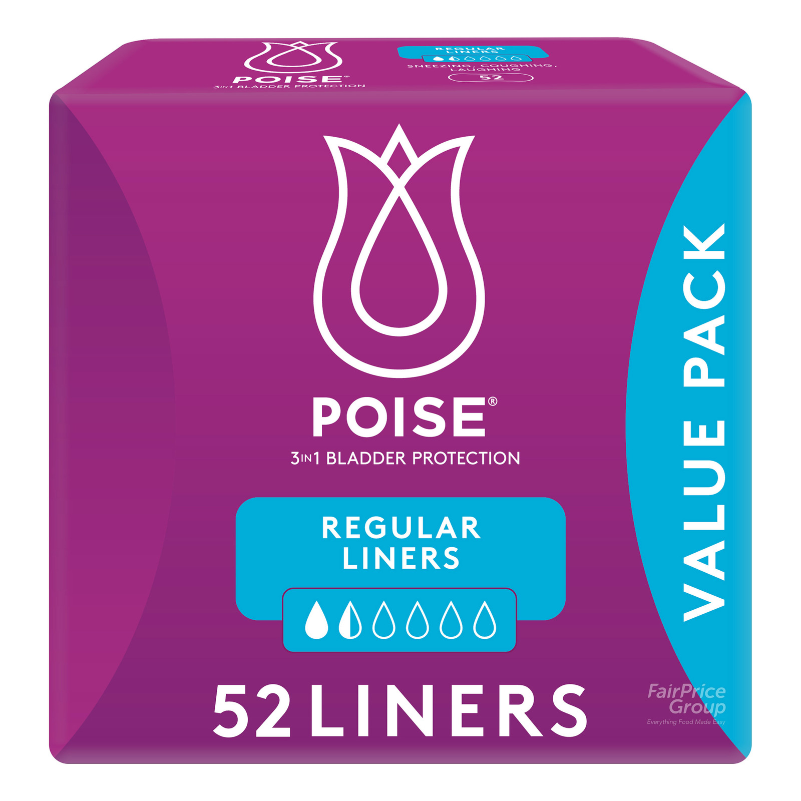 Poise Liners For Bladder Leakage - Regular (19cm) Value Pack | NTUC ...