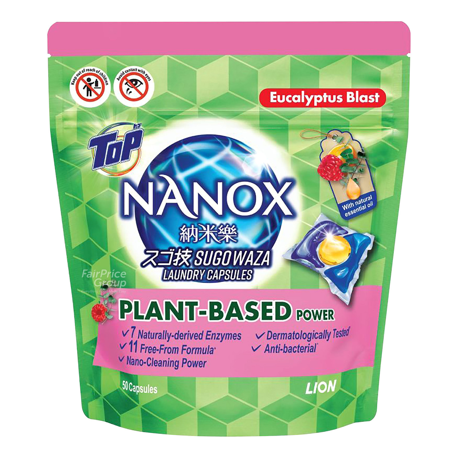 Top Nanox Laundry Capsules - Plant-Based Power (Eucalyptus Blast ...