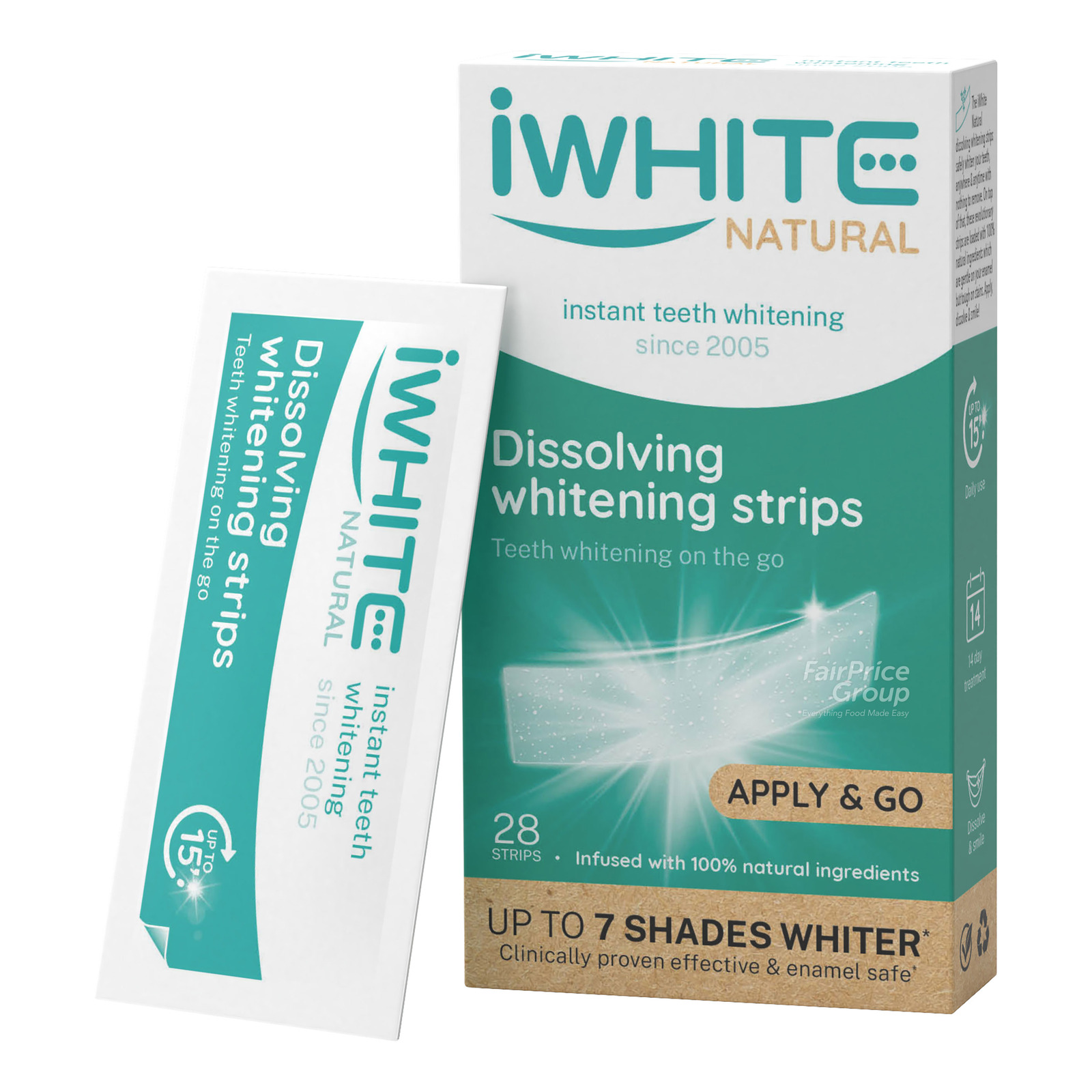 Iwhite Natural Dissolving Whitening Strips | NTUC FairPrice