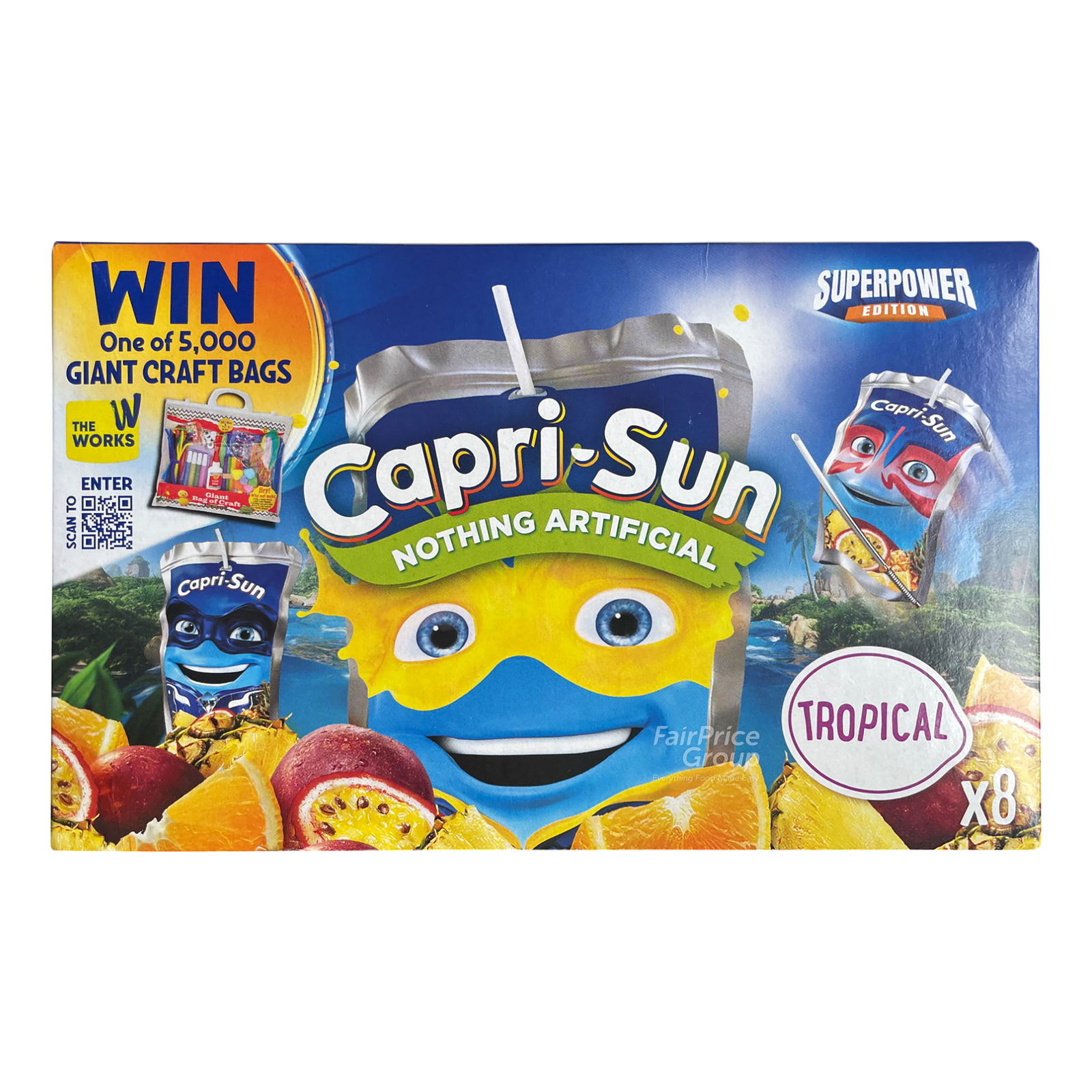 Capri-Sun Juice Packet Drink - Nothing Artificial Tropical | NTUC FairPrice