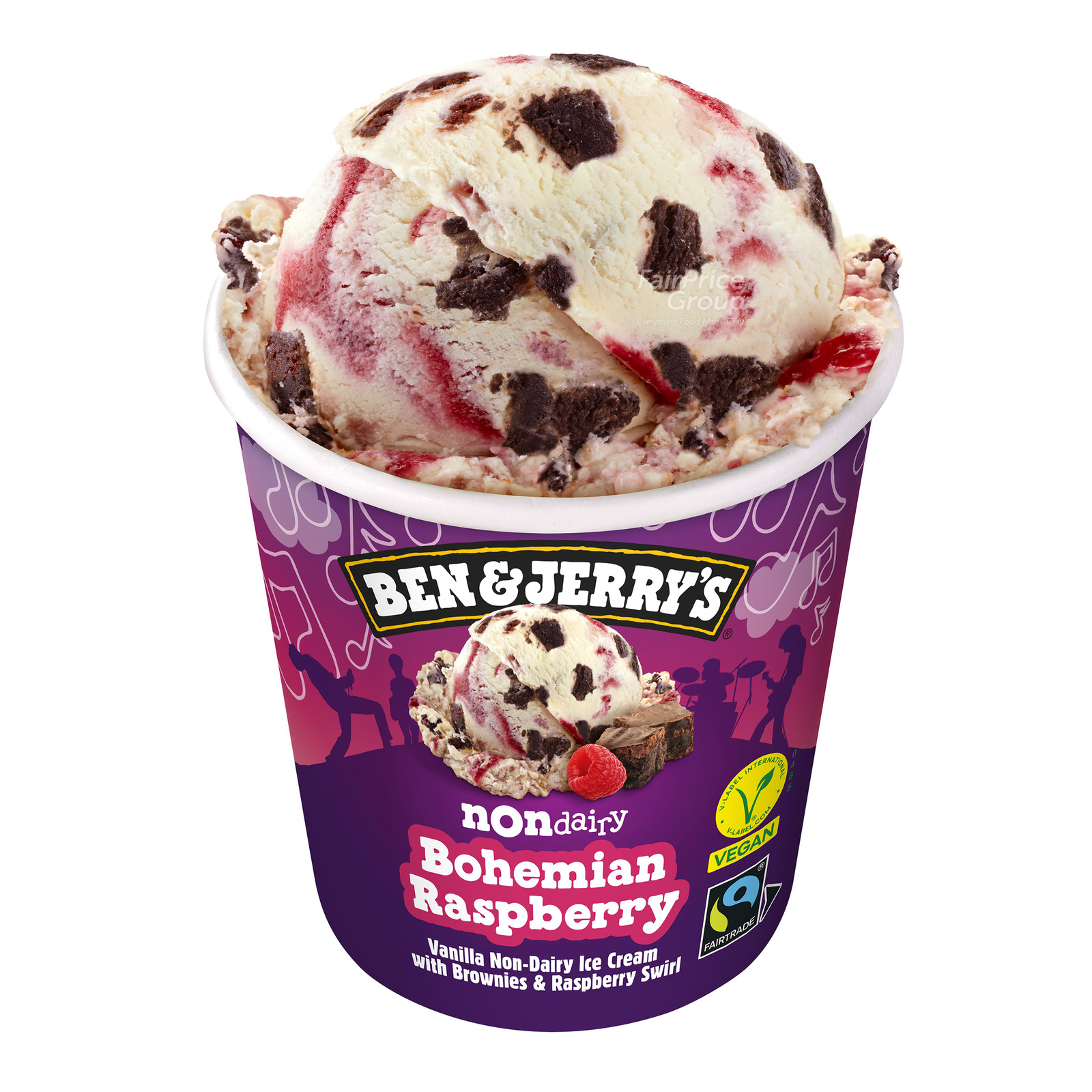 Ben & Jerry's Non Dairy Ice Cream - Bohemian Raspberry | NTUC FairPrice