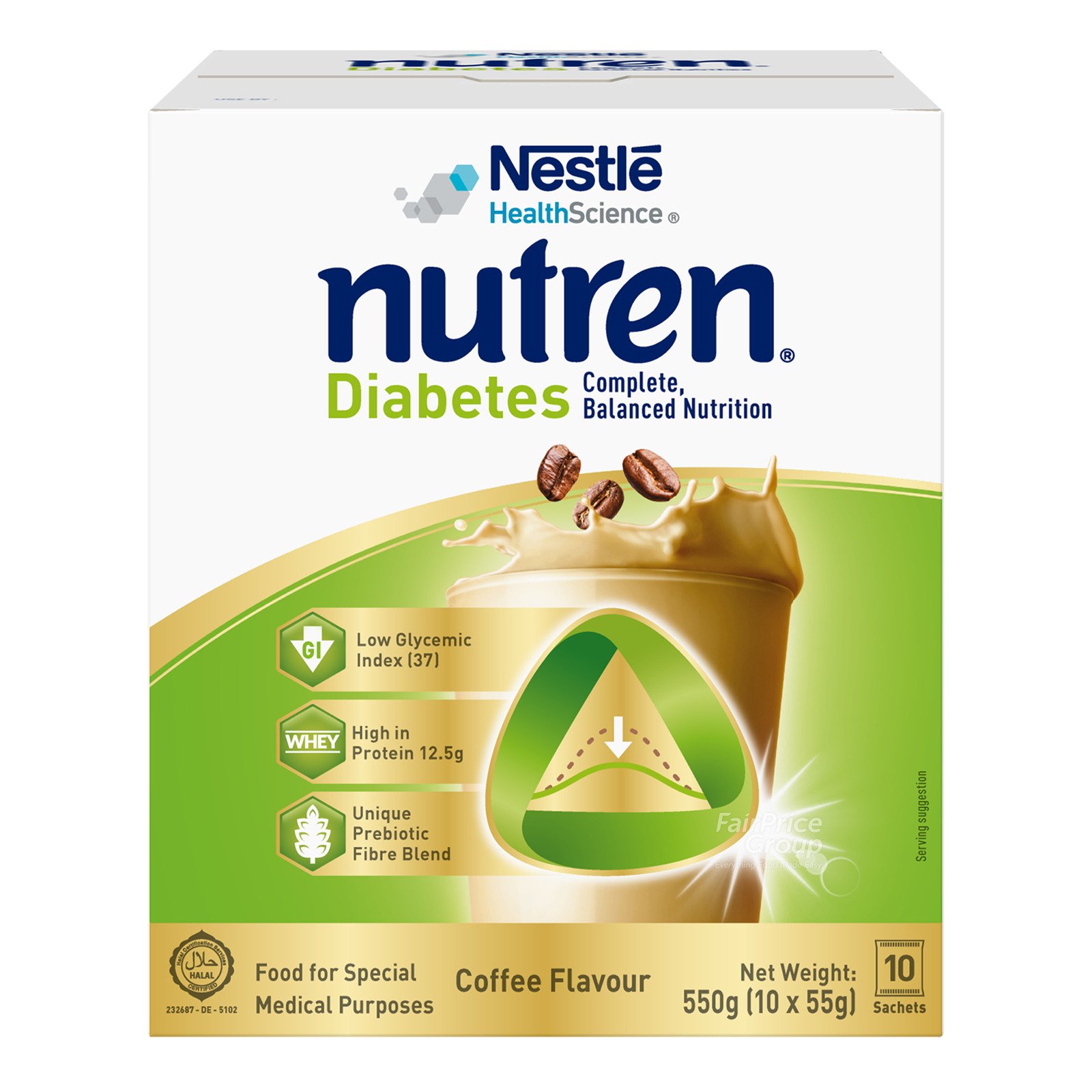 Nutren Nestle Diabetes Powder - Coffee | NTUC FairPrice