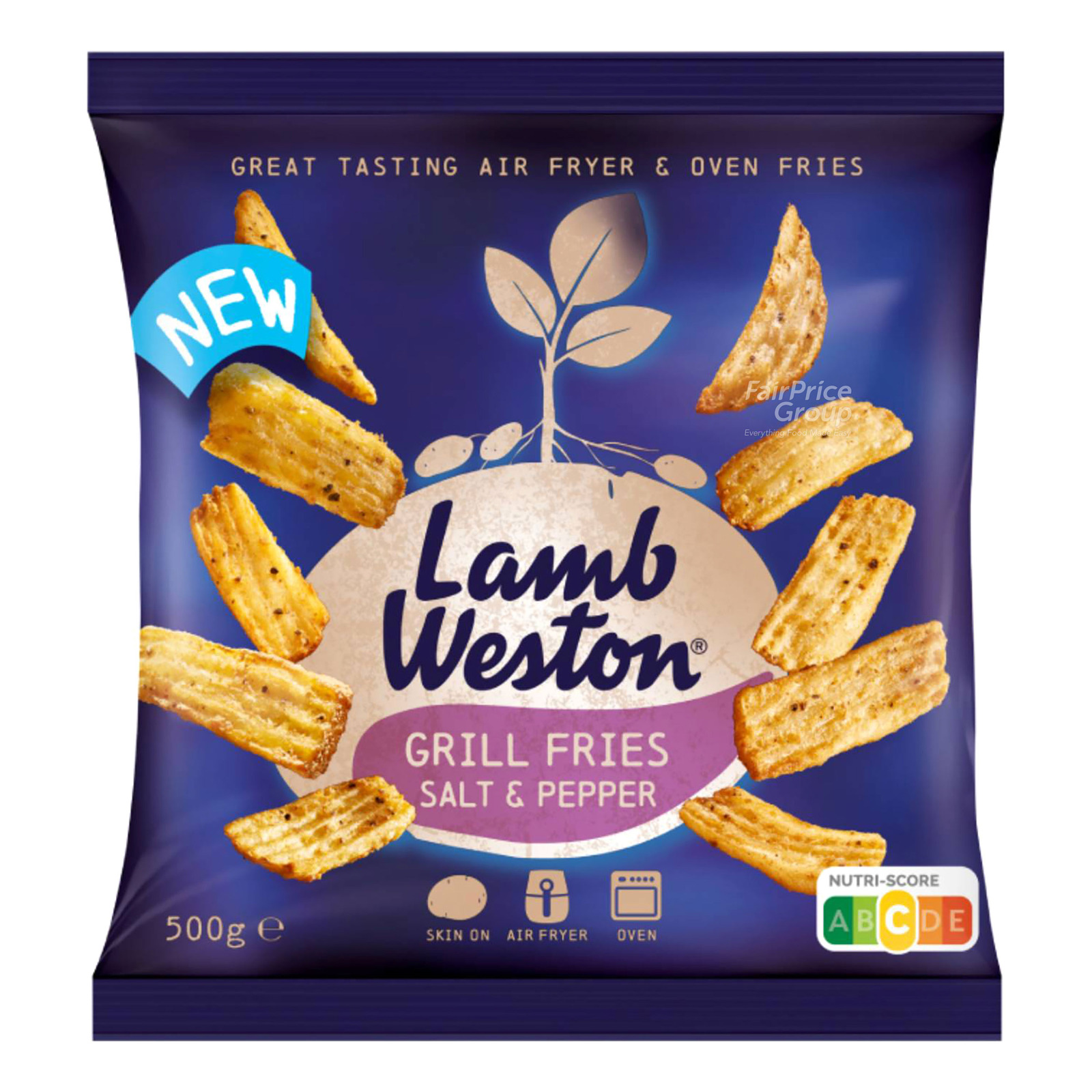 Lamb Weston Frozen Grill Fries - Salt & Pepper | NTUC FairPrice