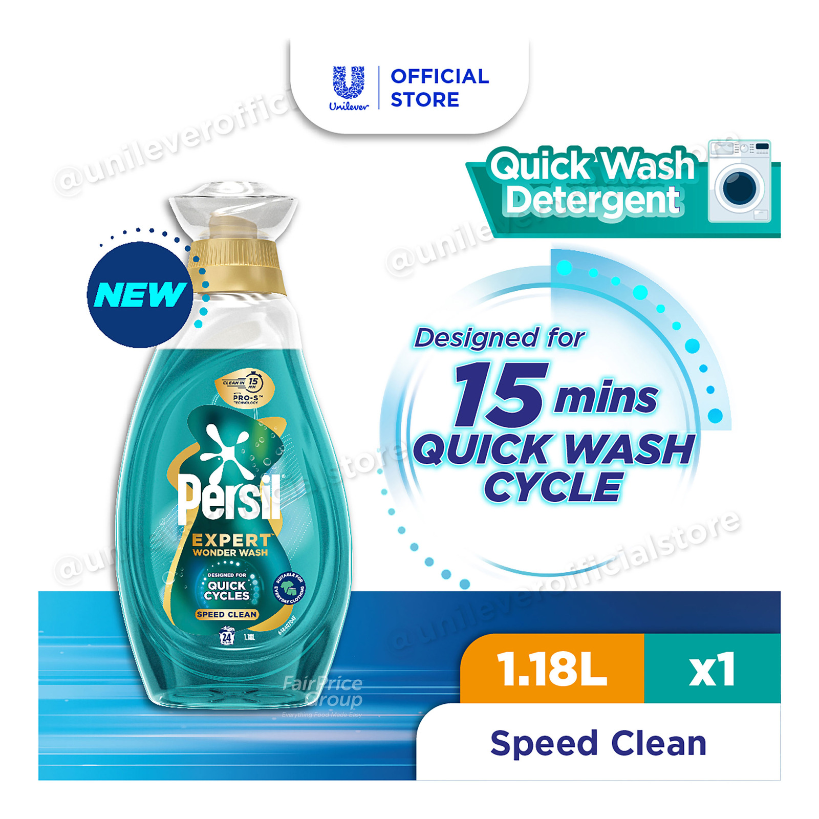 Persil Quick Wash Liquid Detergent - Speed Clean | NTUC FairPrice