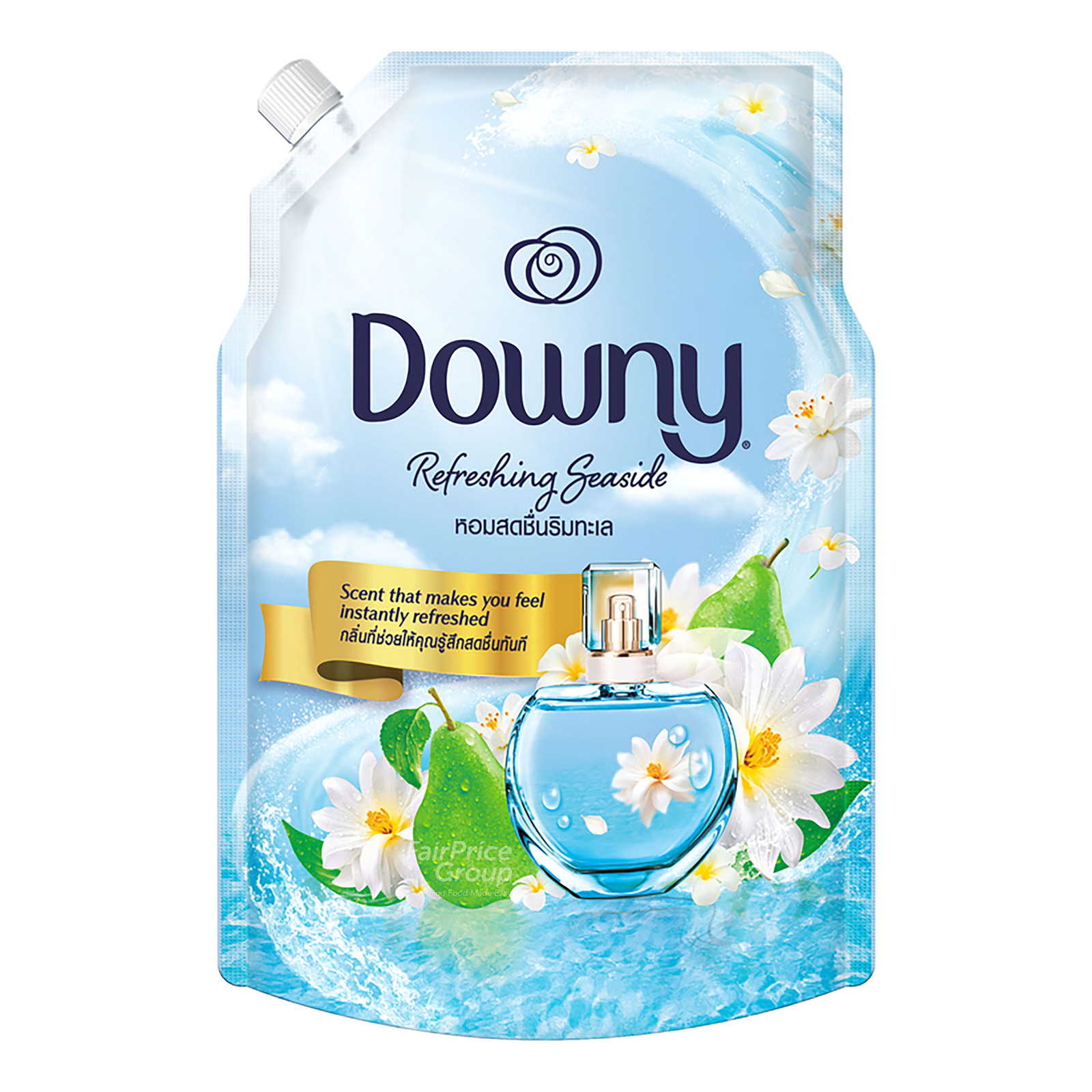 Downy Refrsh Seaside Concentrate Fabric Conditioner Softener Refill ...