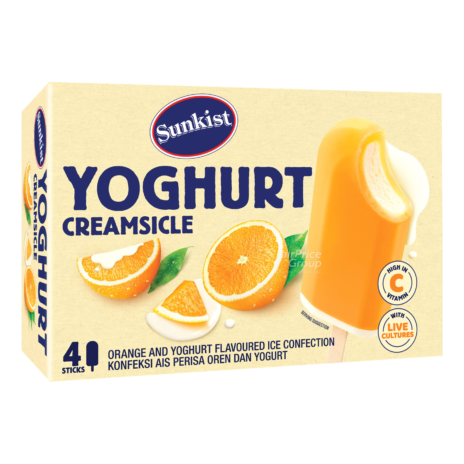 Sunkist Ice Confection - Orange and Yogurt | NTUC FairPrice