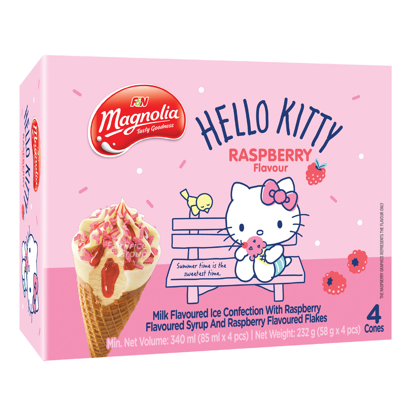 Magnolia Ice Cream Cone - Hello Kitty (Raspberry) | NTUC FairPrice