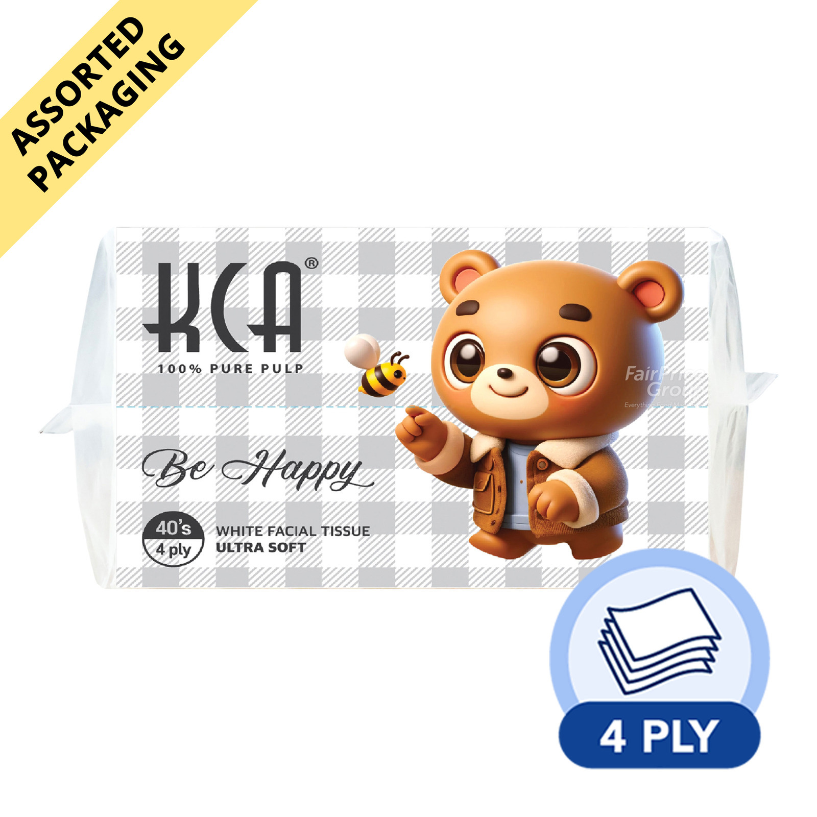 KCA Soft Pack Facial Tissue - 4 Ply | NTUC FairPrice
