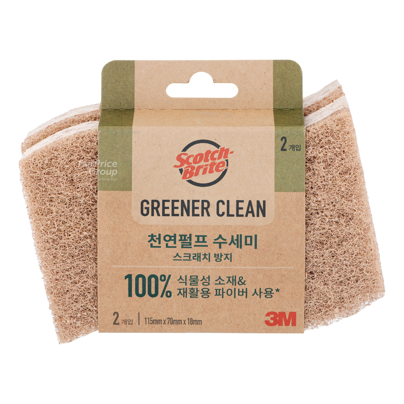 3M Scotch-Brite Greener Clean Scrub Sponges - Non-Scratch | NTUC FairPrice