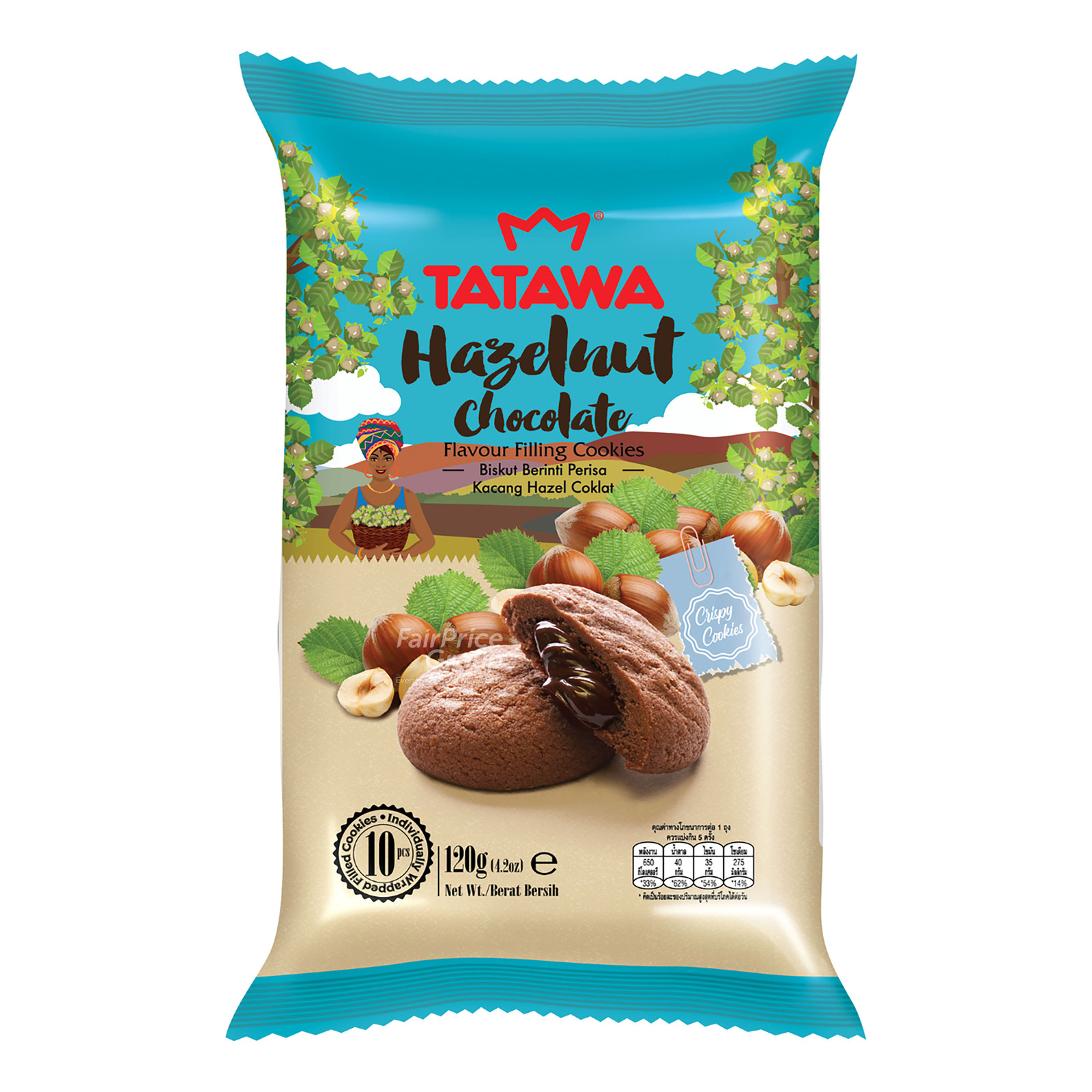 Tatawa Hazelnut Chocolate Filled Cookies | NTUC FairPrice
