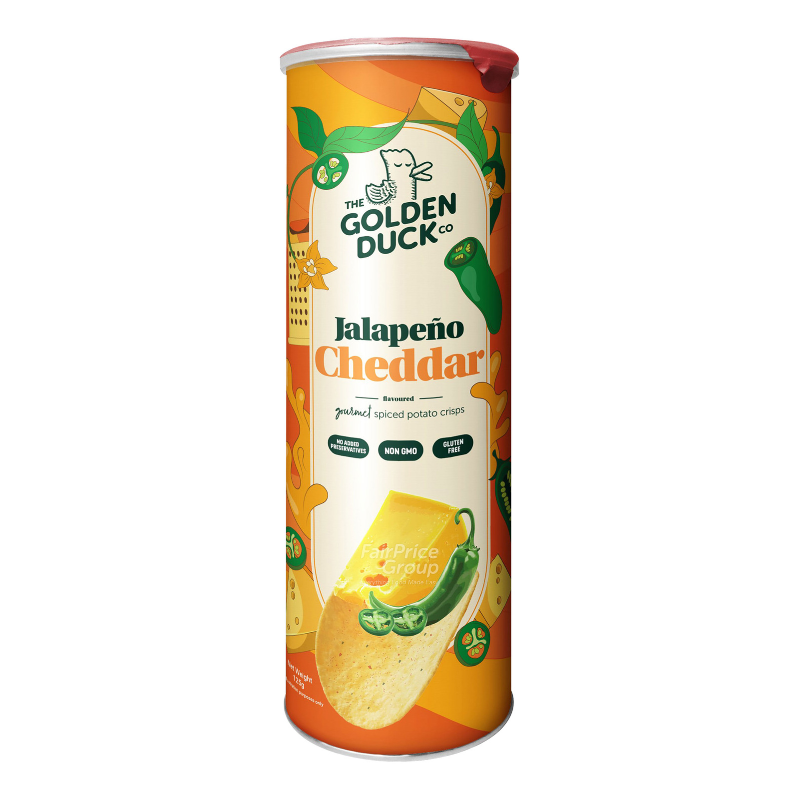 The Golden Duck Potato Crisps - Jalapeno Cheddar | NTUC FairPrice