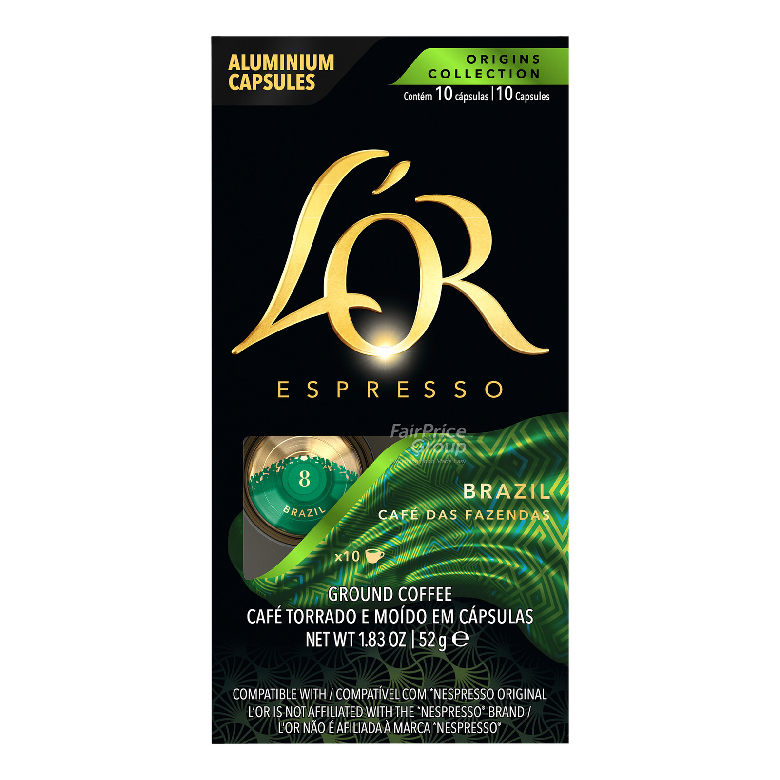Lor Espresso Aluminium Capsules - Brazil | NTUC FairPrice
