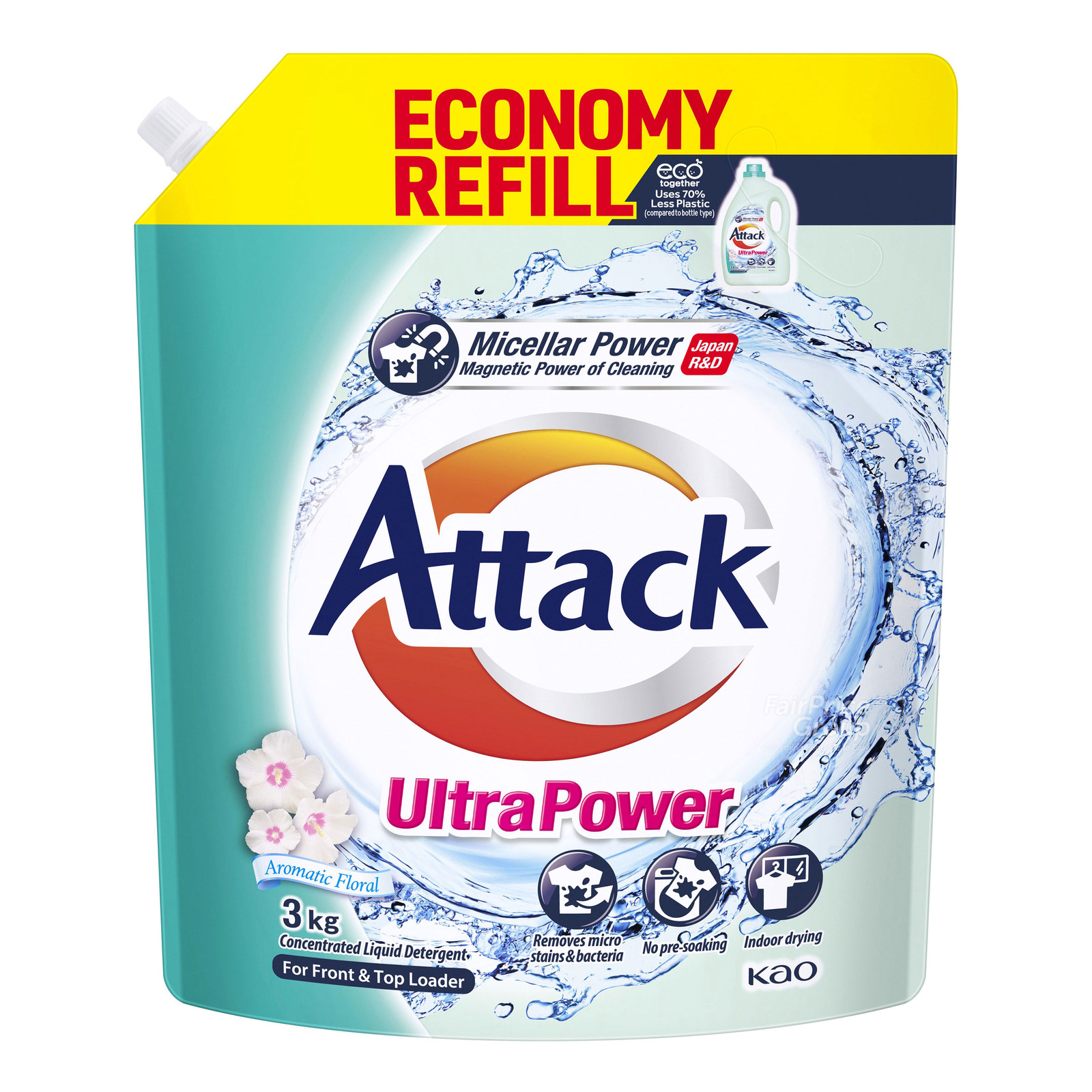 Attack Liquid Detergent - Ultra Power (Refill) | NTUC FairPrice
