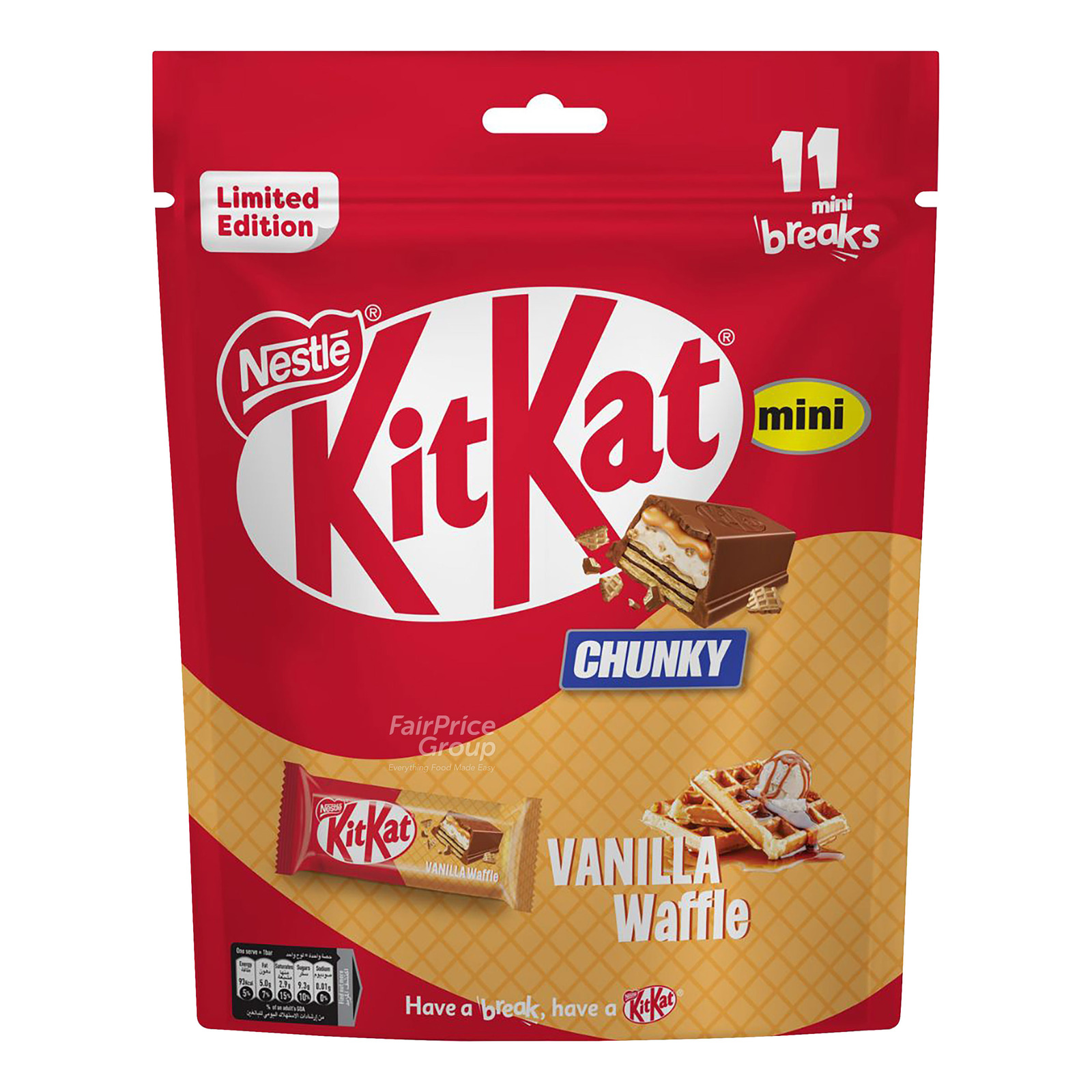 Nestle Kit Kat Chunky Chocolate Bar - Vanilla Waffle (Mini) | NTUC ...