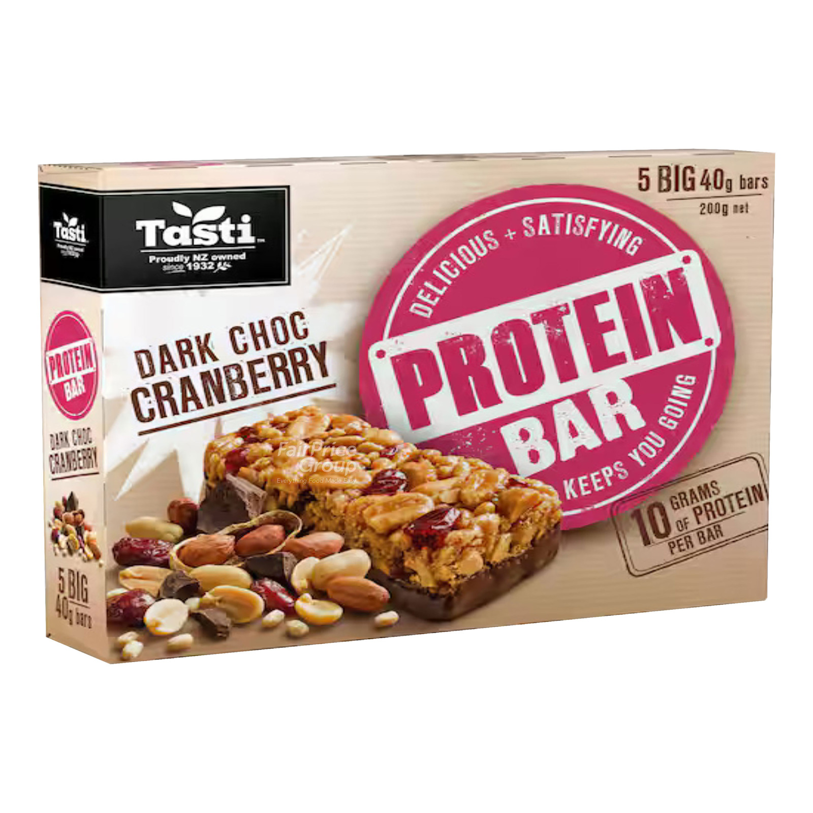 Tasti Protein Bar - Dark Chocolate Cranberry | NTUC FairPrice