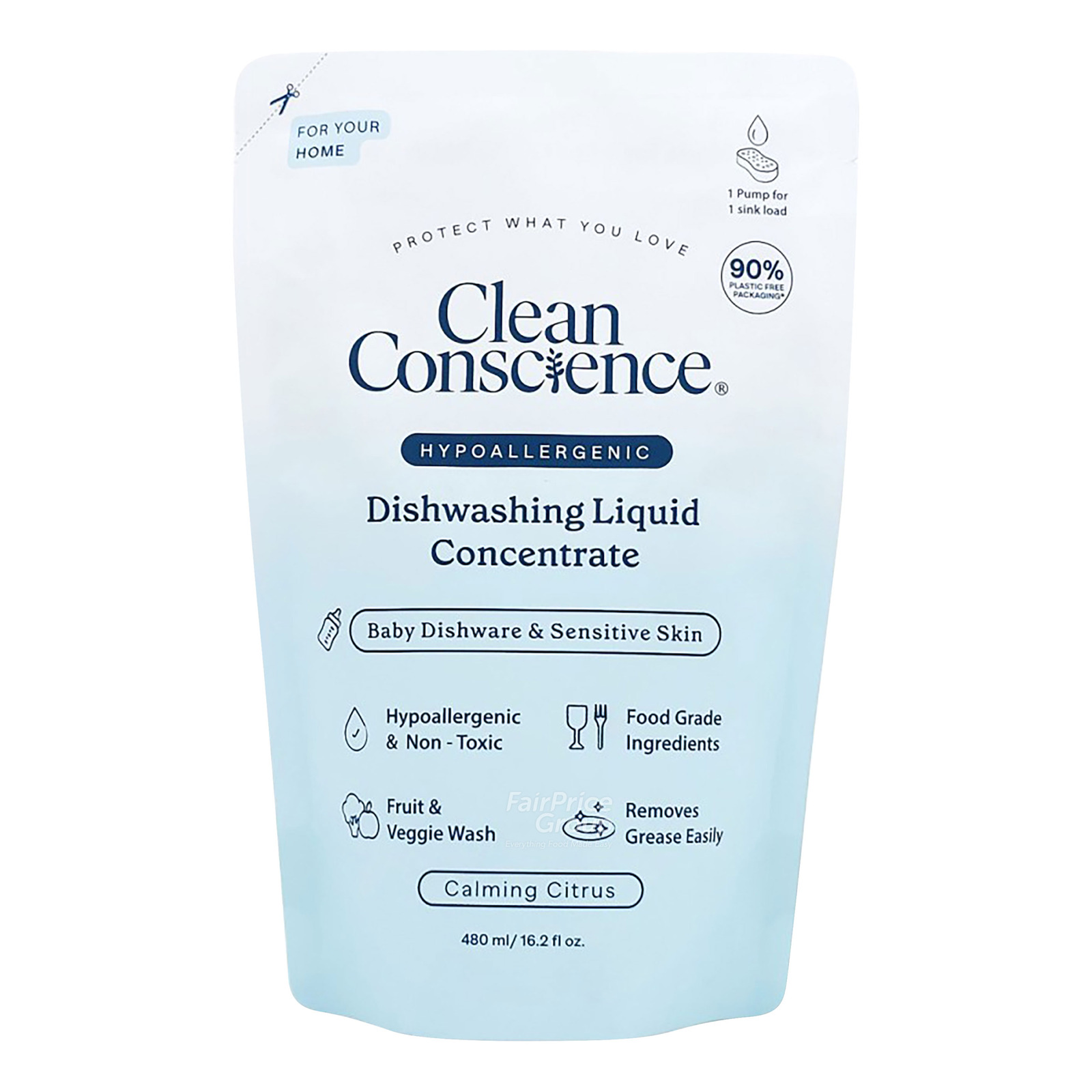 Clean Conscience Dishwashing Liquid Refill - Calming Citrus | NTUC ...