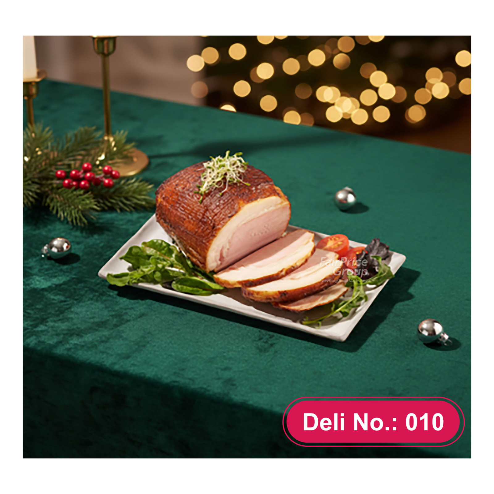 (Pre-Order) Delicato Honey Glazed Pork Loin Ham | NTUC FairPrice