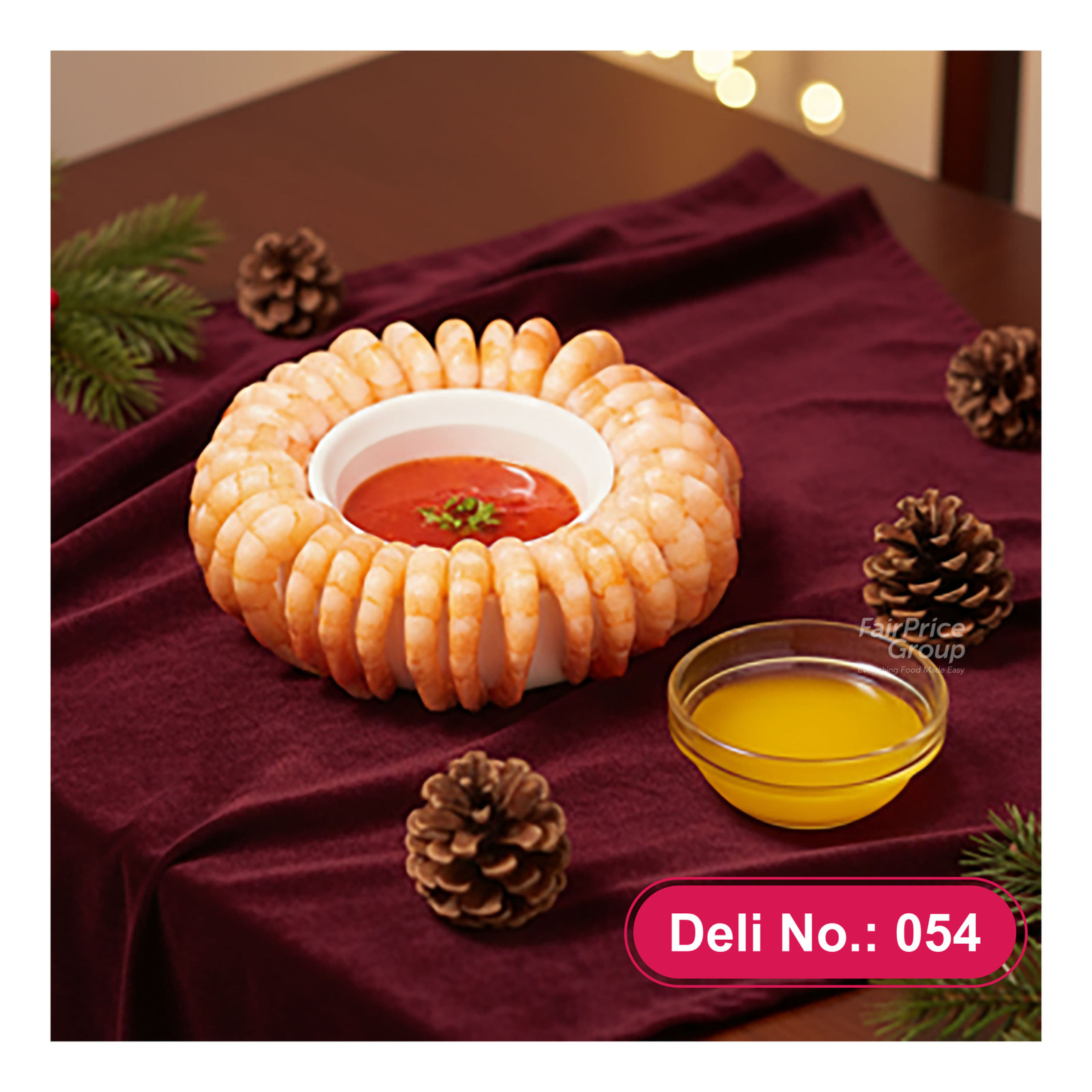 (Pre-Order) SimplyMeat Cooked Prawn Ring With Mango And Peach Sauce ...
