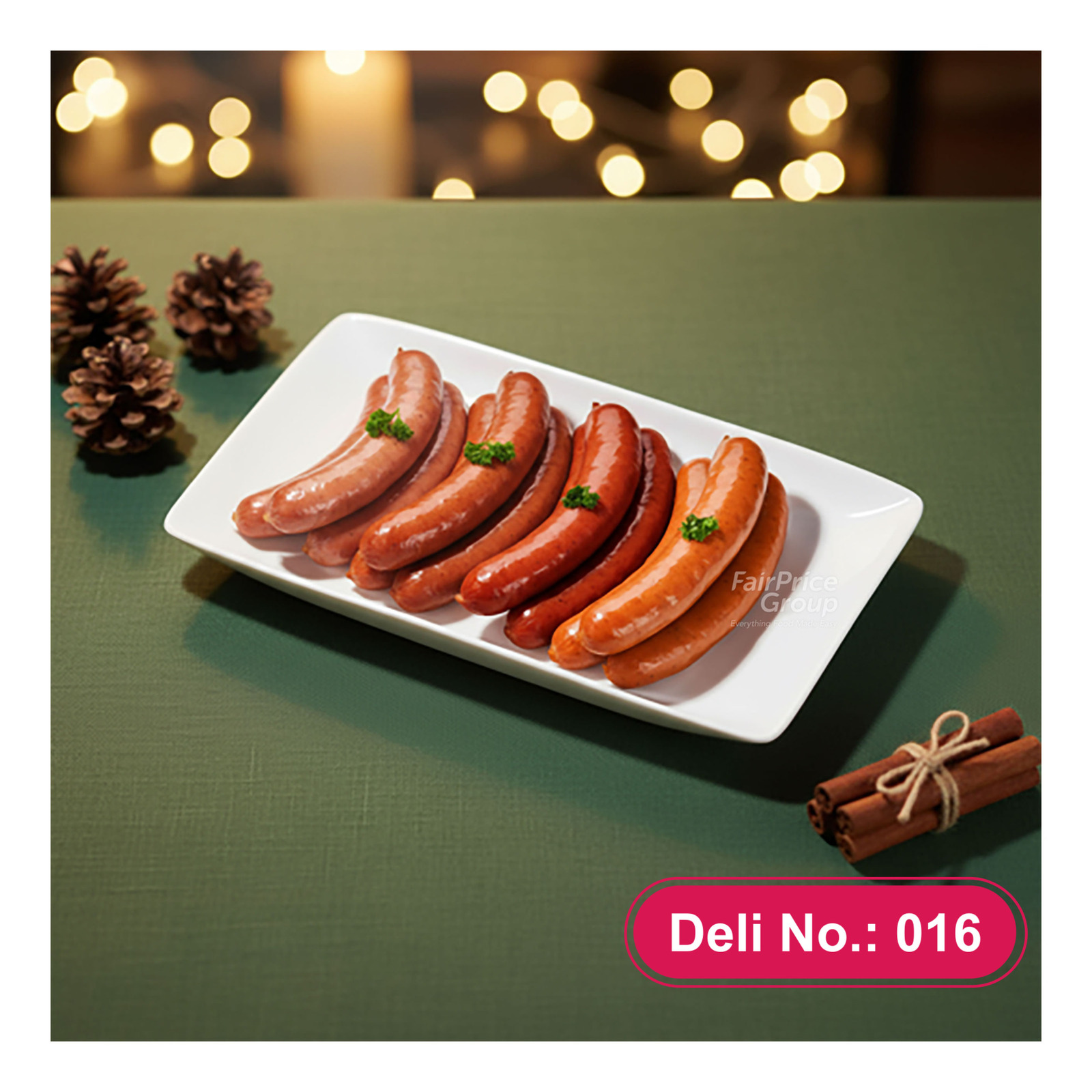 (Pre-Order) Jordon Free Range Bratwurst Sausage Platter | NTUC FairPrice