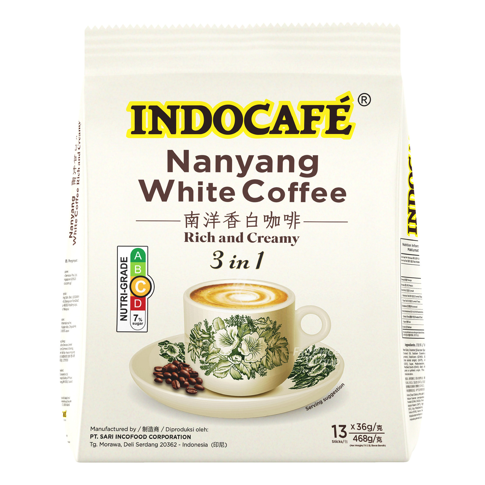 Indocafe Nanyang 3 in 1 Instant Coffee - White Coffee | NTUC FairPrice