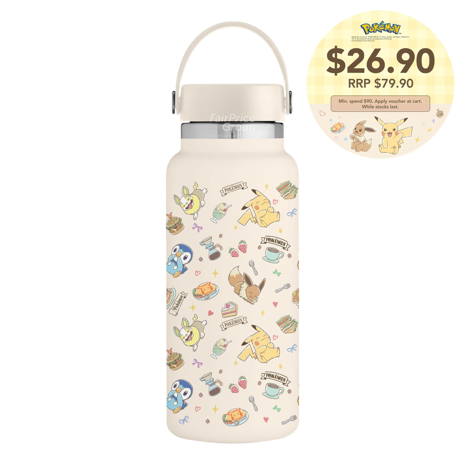 Pokémon Vacuum Flask 1000ml | NTUC FairPrice