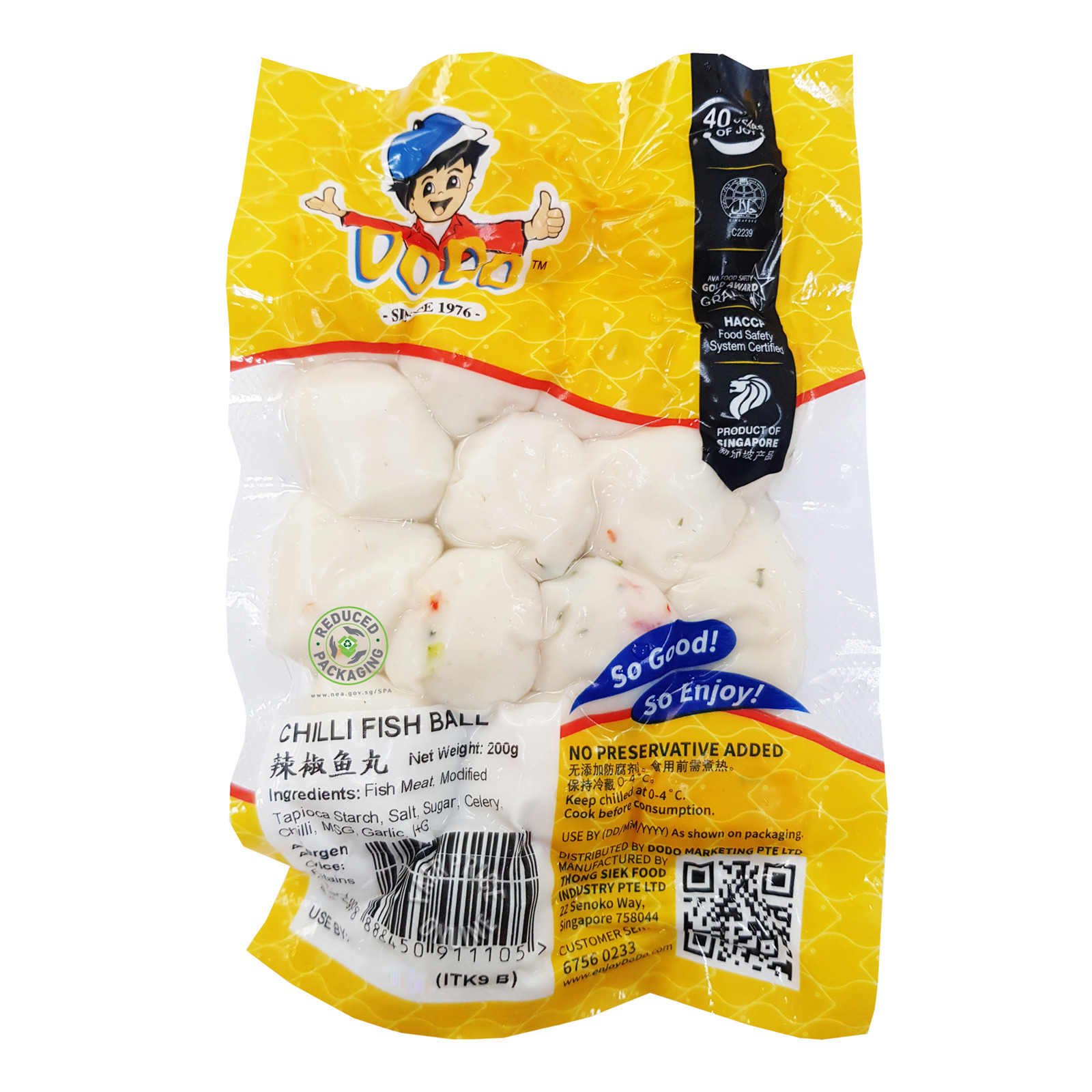 DoDo Fish Ball - Chilli (Premium) | NTUC FairPrice