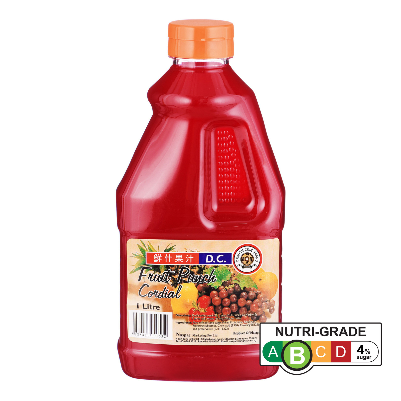 Dragon Coin Fruit Cordial - Fruit Punch | NTUC FairPrice