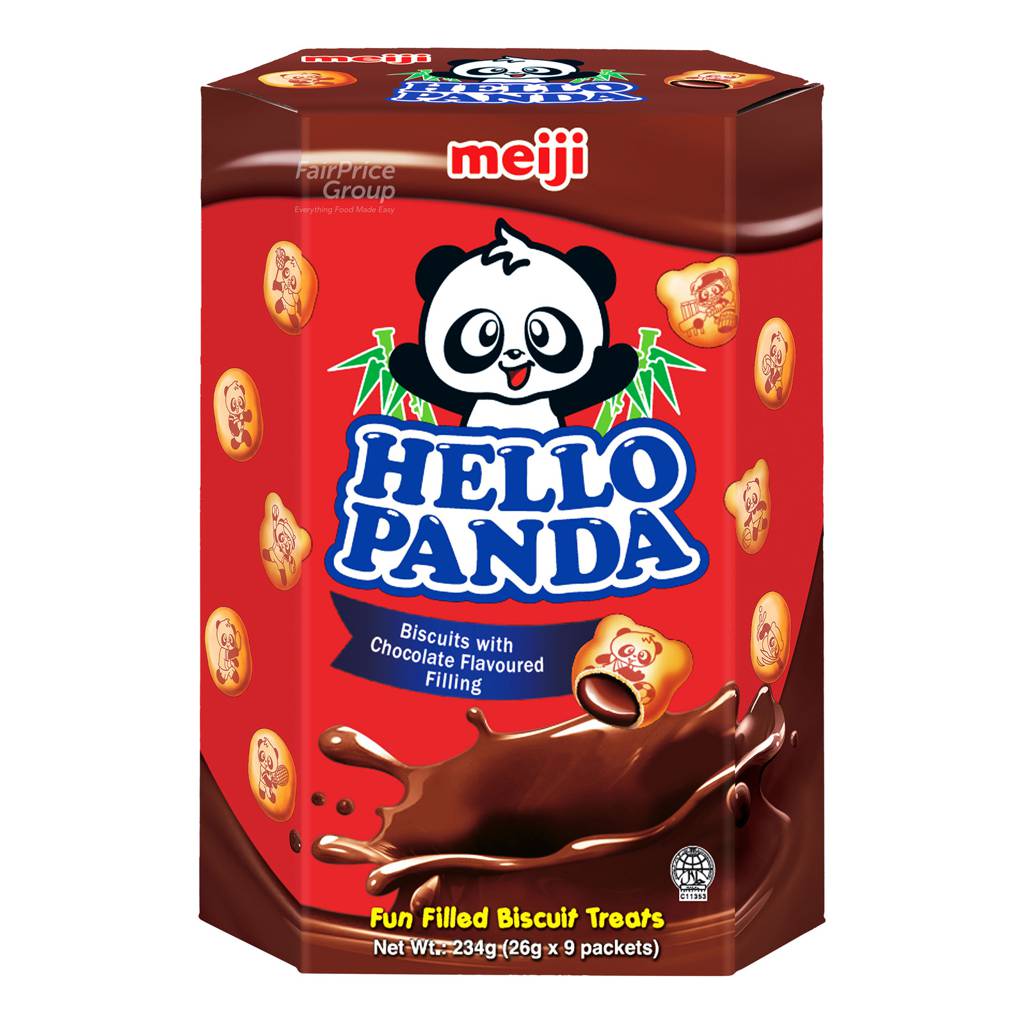 Meiji Hello Panda Biscuits - Chocolate | NTUC FairPrice