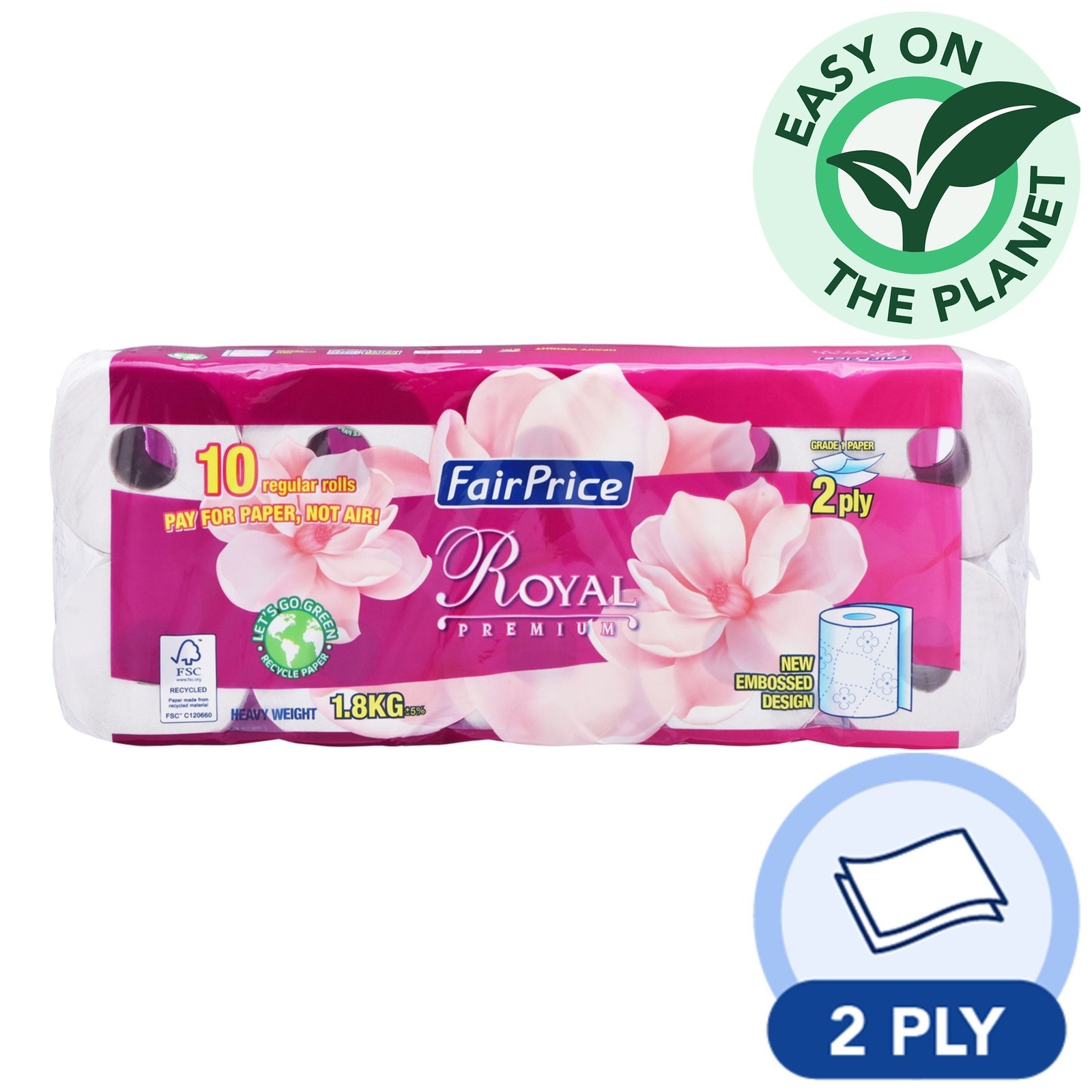 FairPrice Royal Premium Bathroom Tissue - Heavy Weight 2ply | NTUC ...