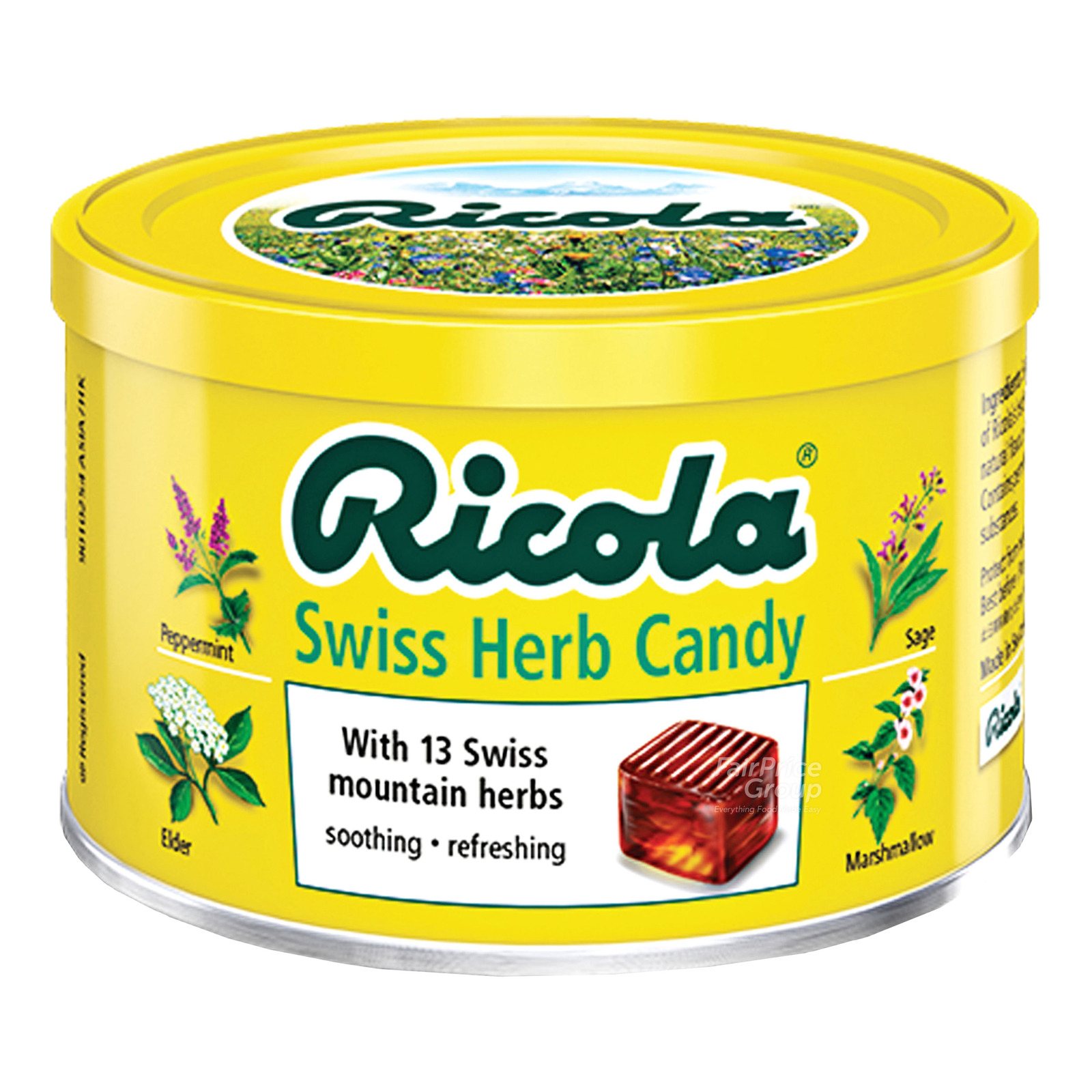 Ricola Natural Relief Swiss Herb Candy Tin | NTUC FairPrice