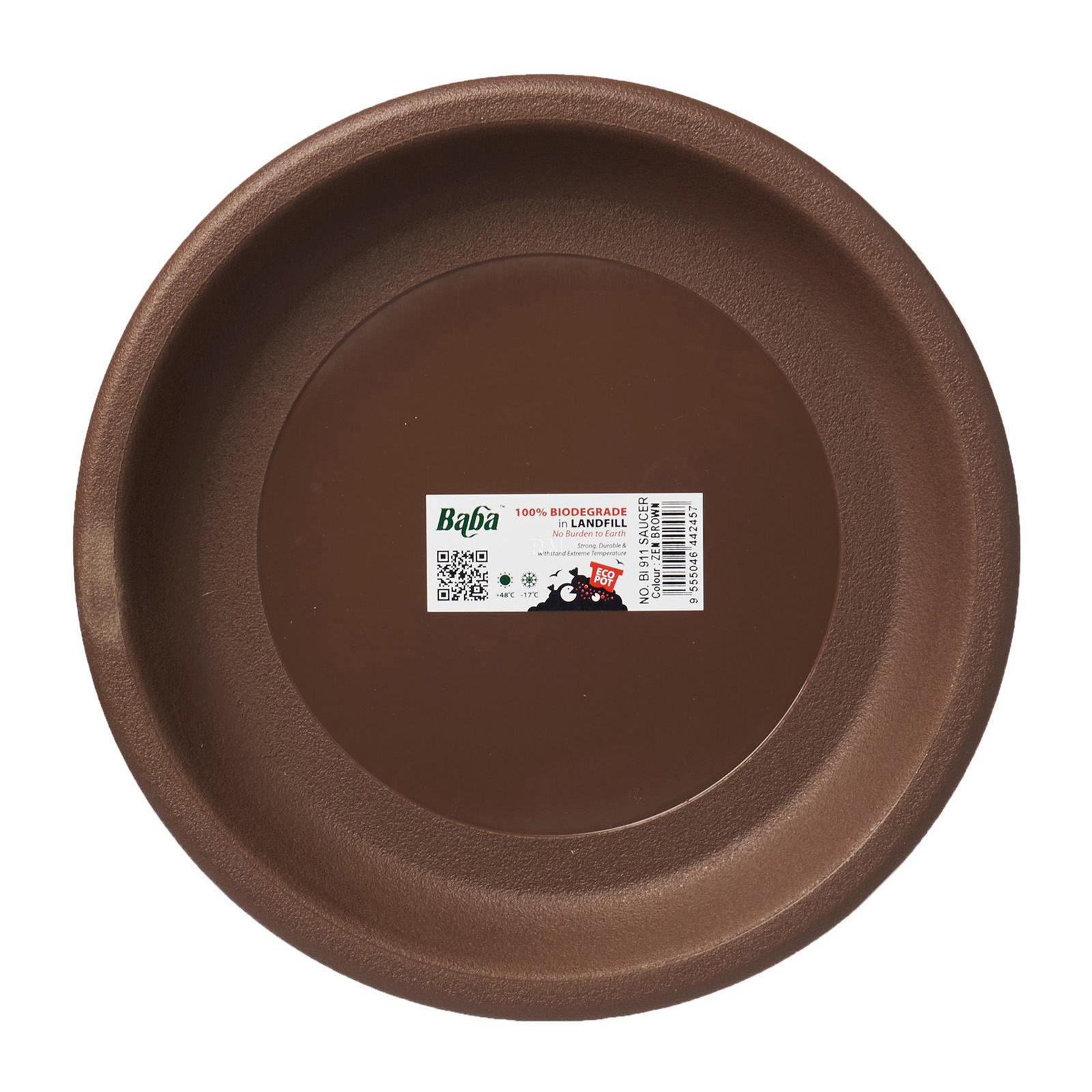 Baba Plant Saucer - Zen Brown (234mm) | NTUC FairPrice