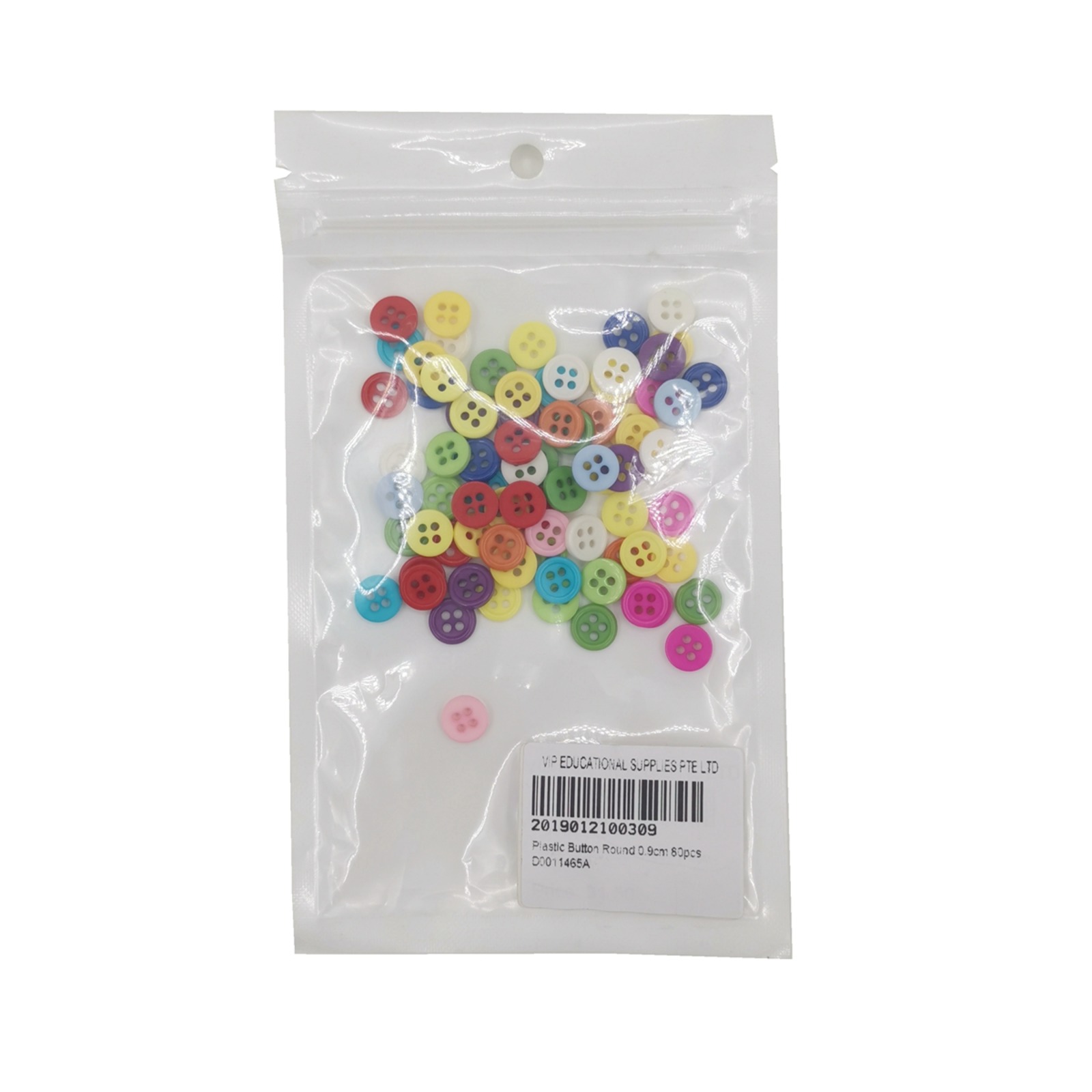Plastic Button Round - 0.9cm | NTUC FairPrice