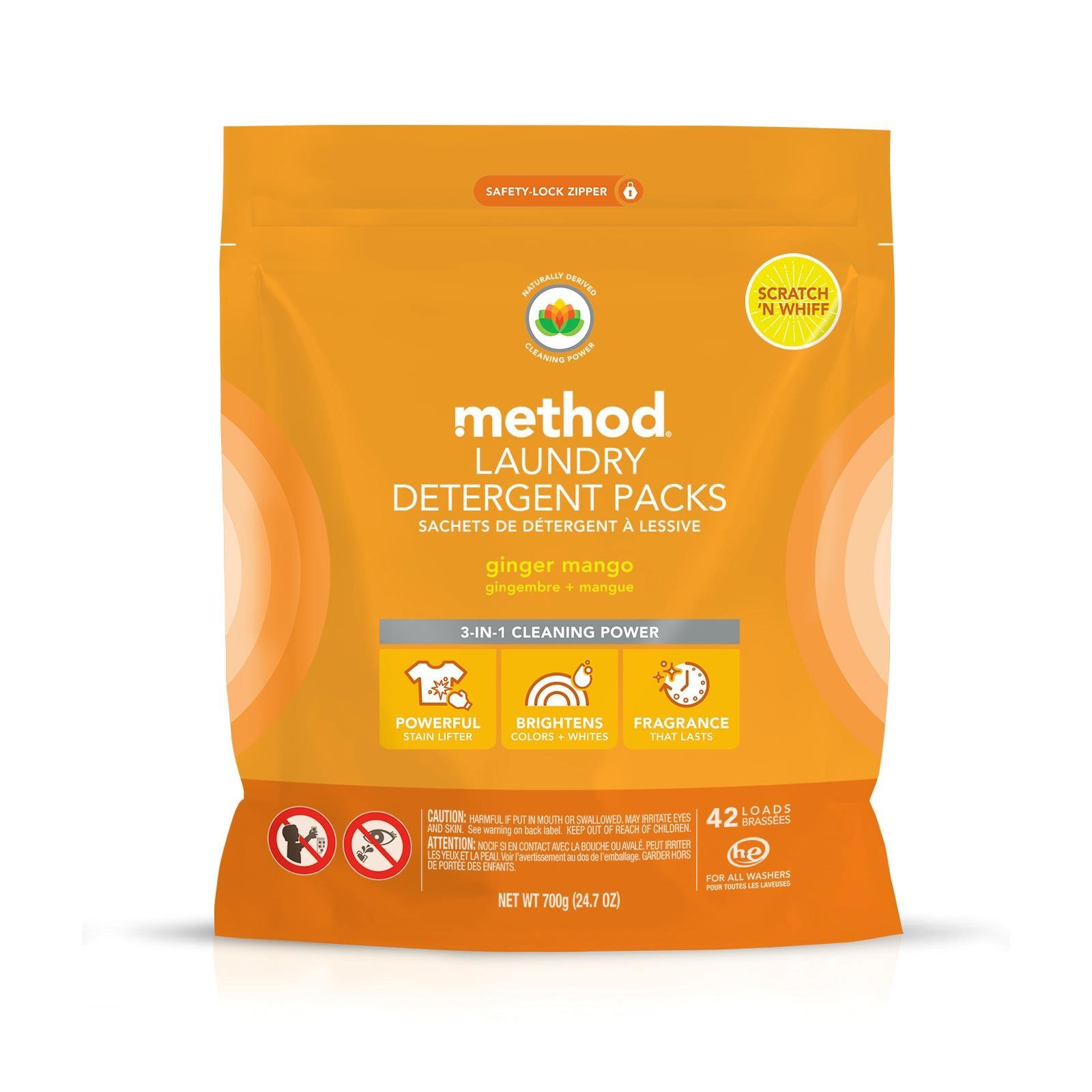Method Laundry Detergent Packs - Ginger Mango | NTUC FairPrice