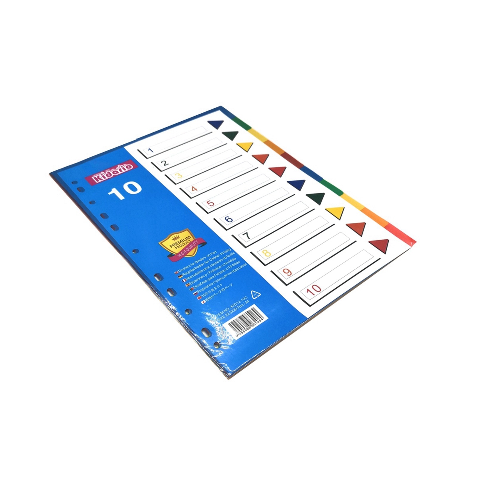 KIDARIO Plastic Divider 10 Tab A4 | NTUC FairPrice