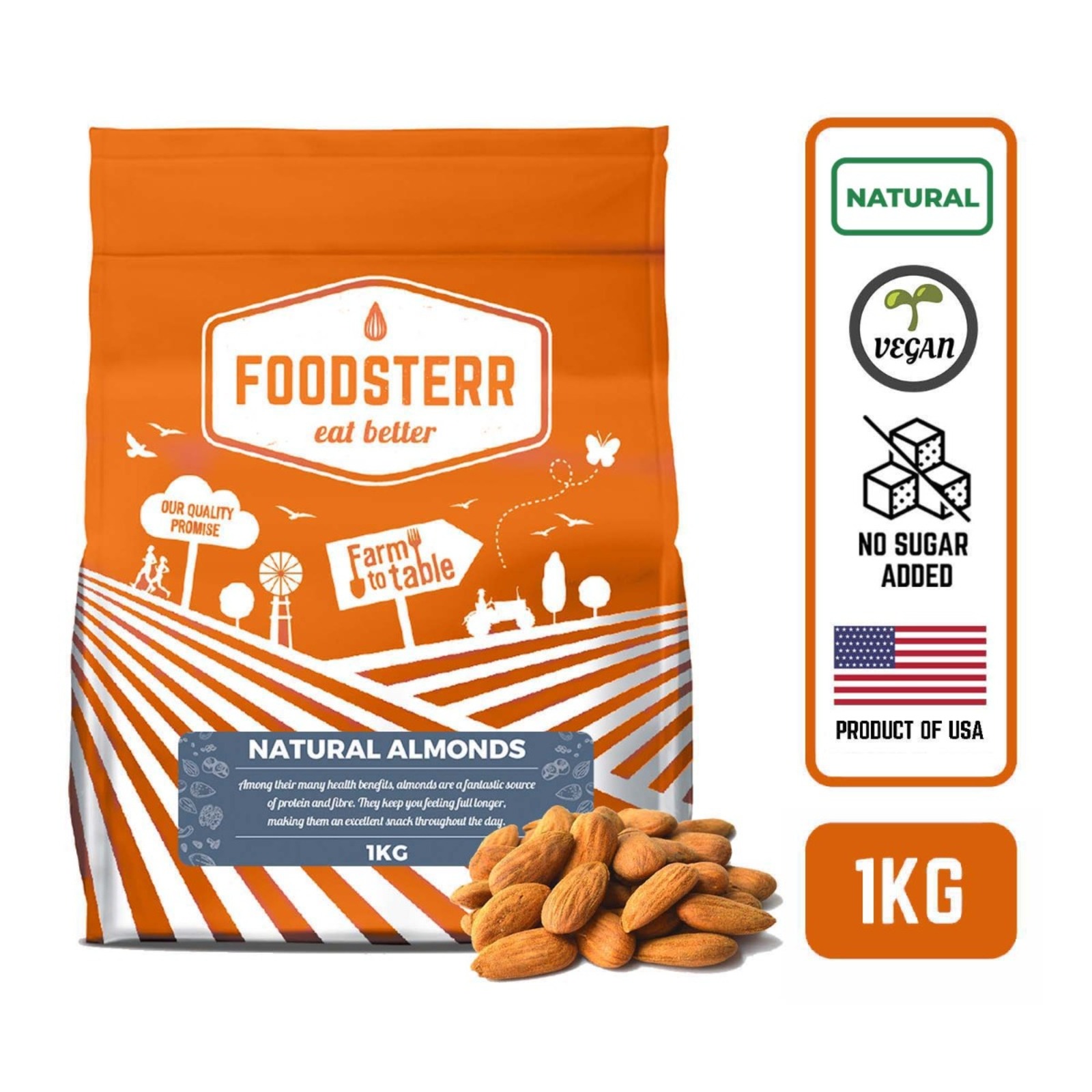 Foodsterr Spanish Natural Almonds | NTUC FairPrice