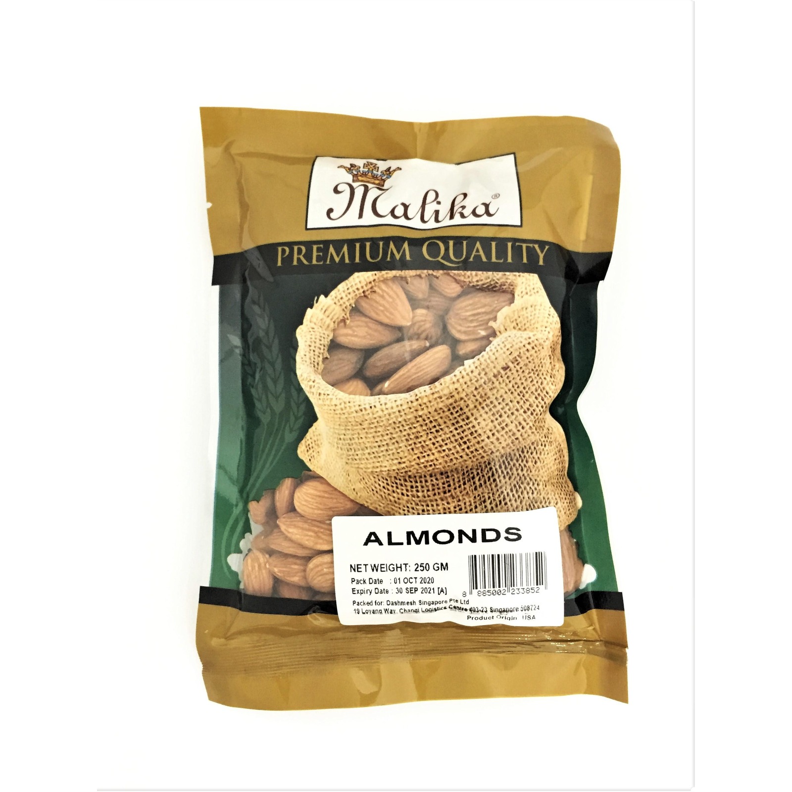 Malika Almonds 250G -- By Dashmesh | NTUC FairPrice
