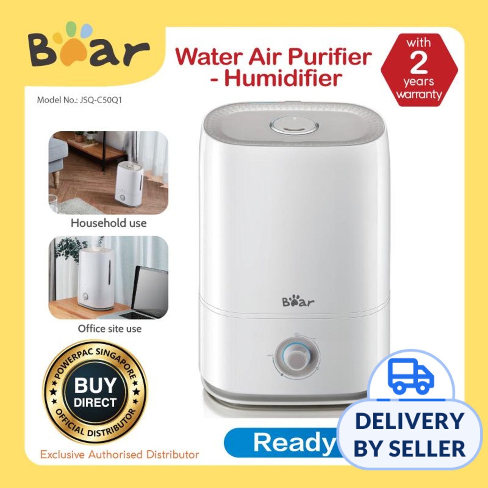iFan 2 in 1 Humidifier & Water Air Purifier JSQ-C50Q1 | NTUC FairPrice