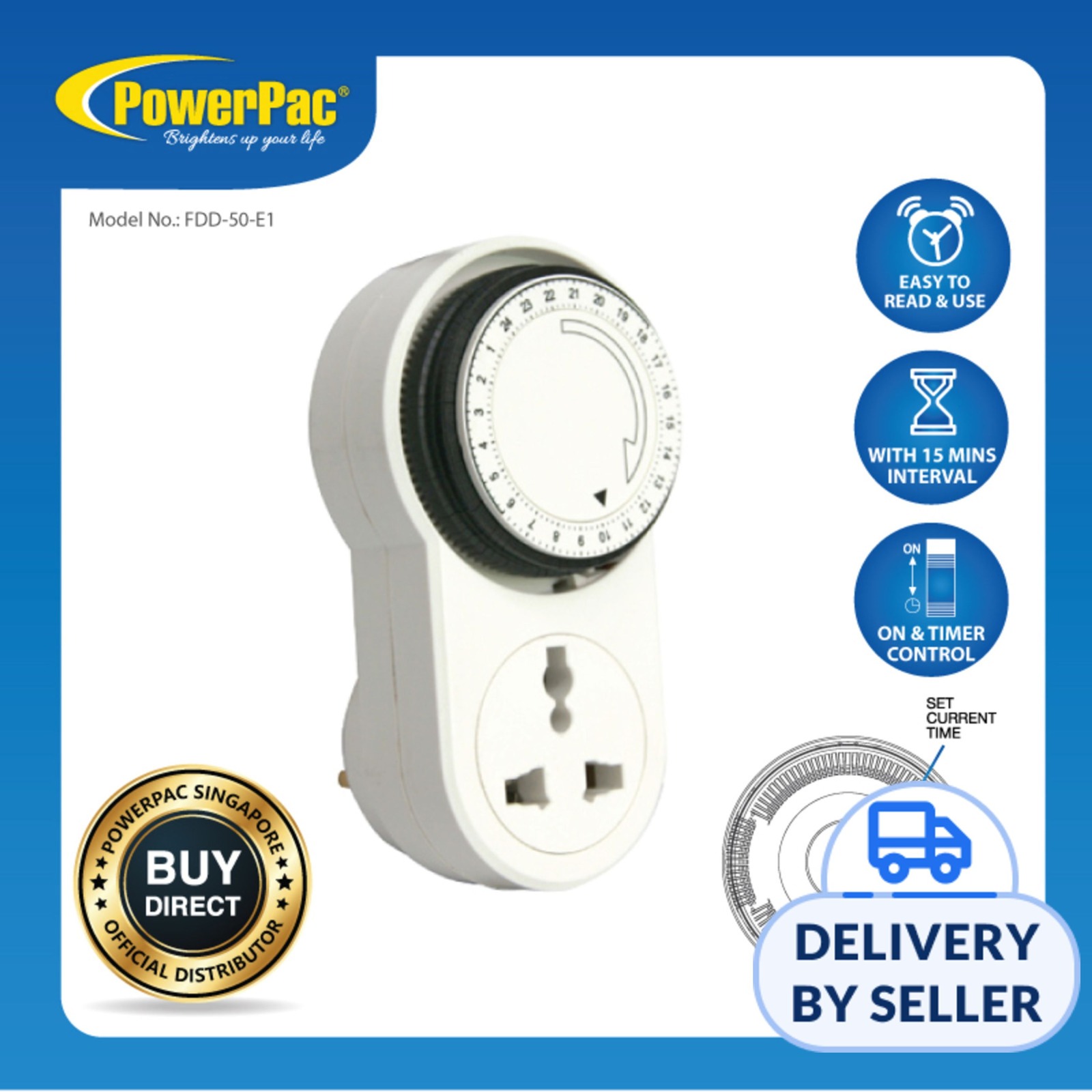 PowerPac 24hrs Timer Plug FDD50-E1 | NTUC FairPrice