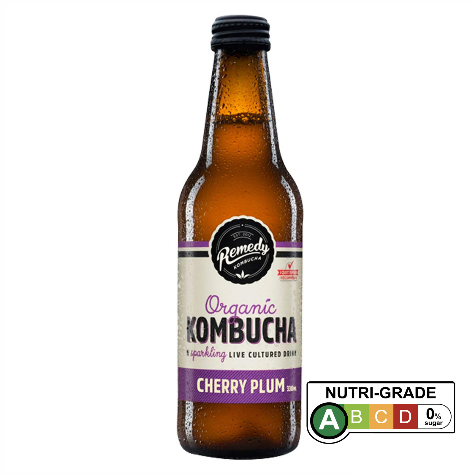 Remedy Organic Kombucha Cherry Plum | NTUC FairPrice
