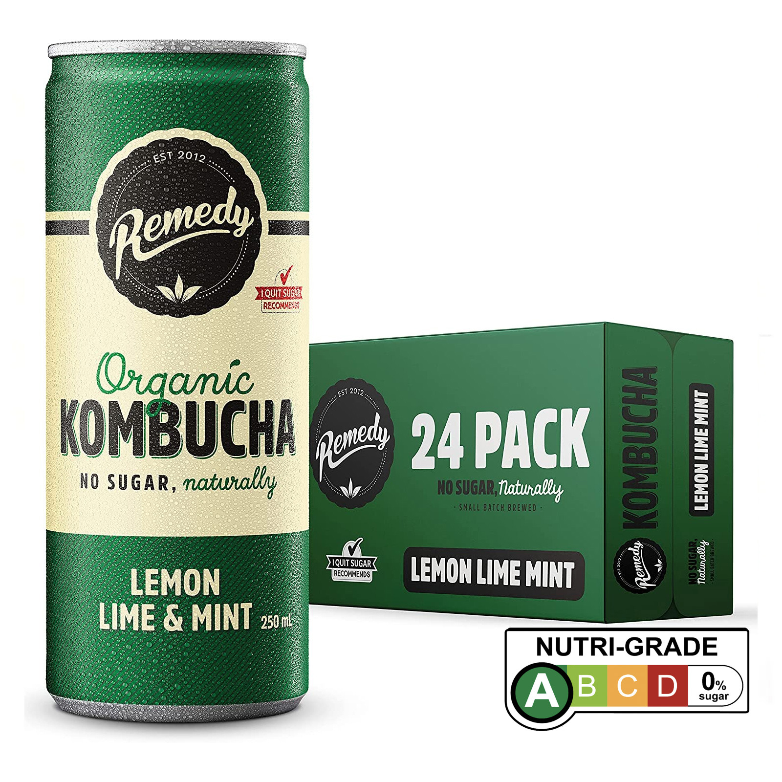 Remedy Organic Kombucha Lemon Lime Mint | NTUC FairPrice