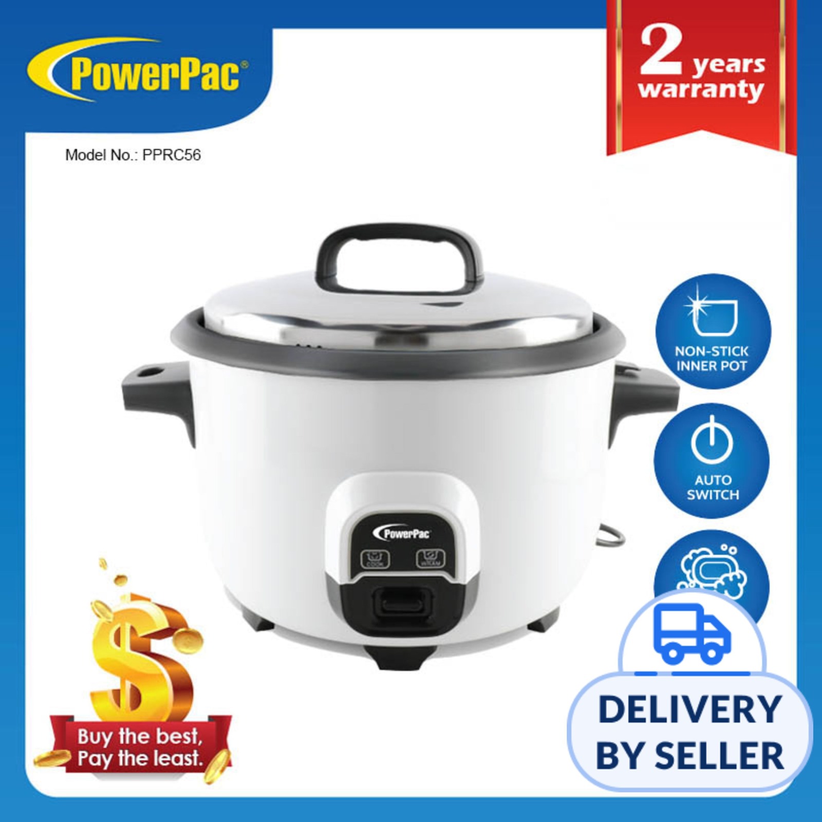 PowerPac 5.6L Commercial Rice Cooker PPRC56 | NTUC FairPrice