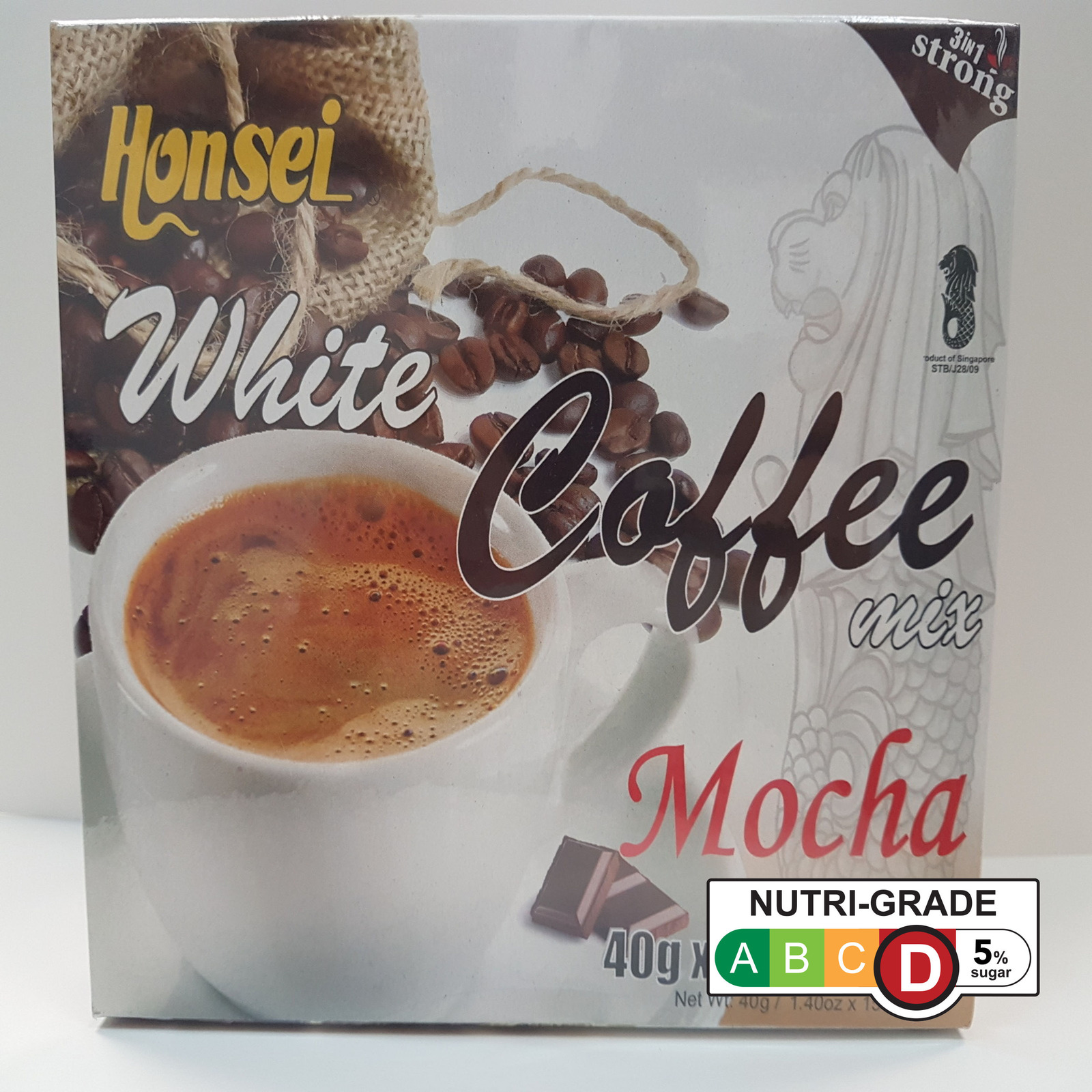 Honsei Mocha White Coffee Strong (15 Sachets) | NTUC FairPrice