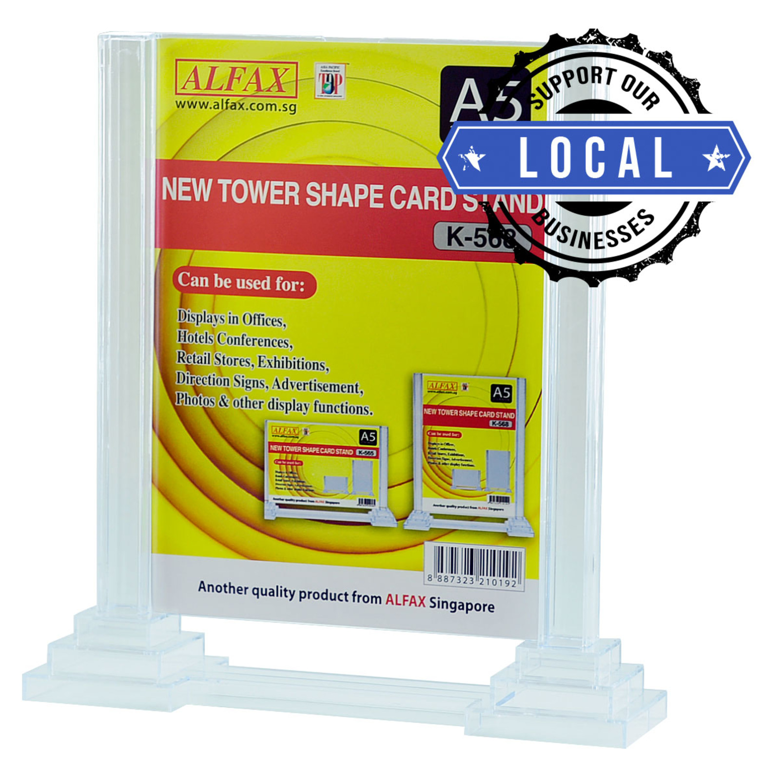 Alfax K568 Vertical Tower Card Stand A5 | NTUC FairPrice
