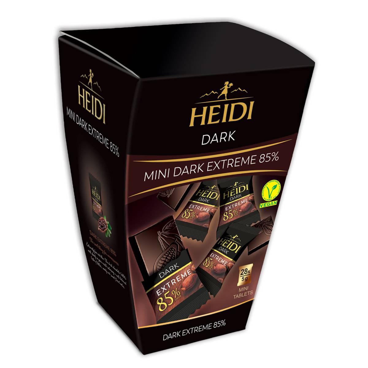 Heidi Heidi Dark Extreme Chocolate Bar 85% Mini Bites 28 X 5g | NTUC ...