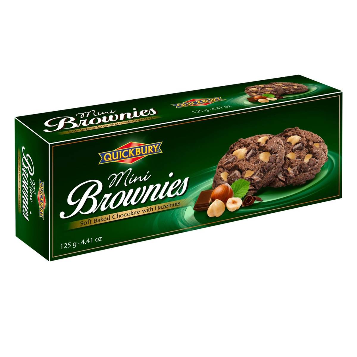 Quickbury Mini Brownies Chocolate with Hazelnuts | NTUC FairPrice