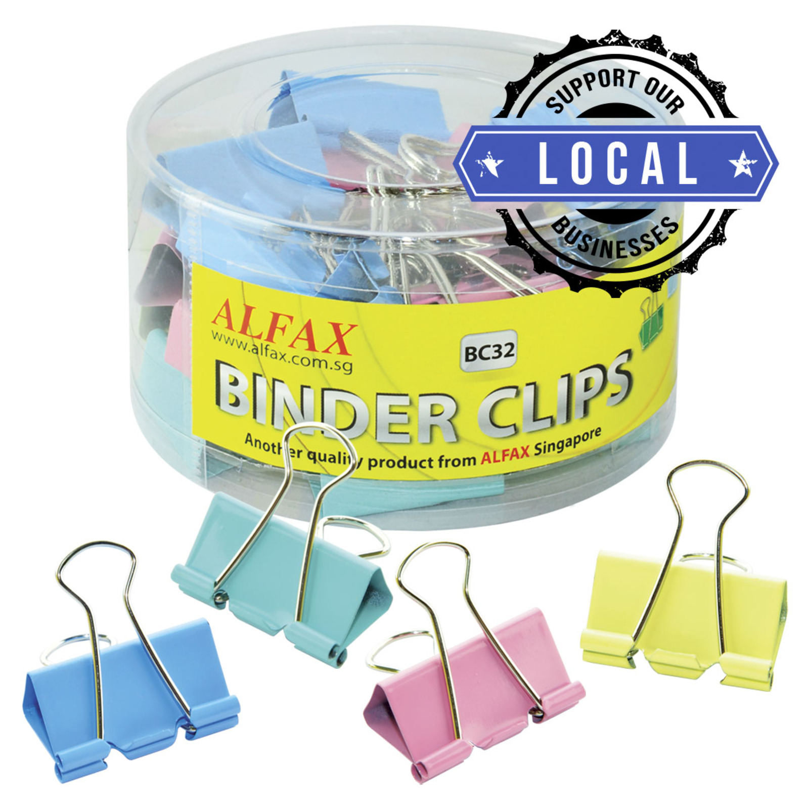 Alfax Bc32 Colour Binder Clip 32mm | NTUC FairPrice