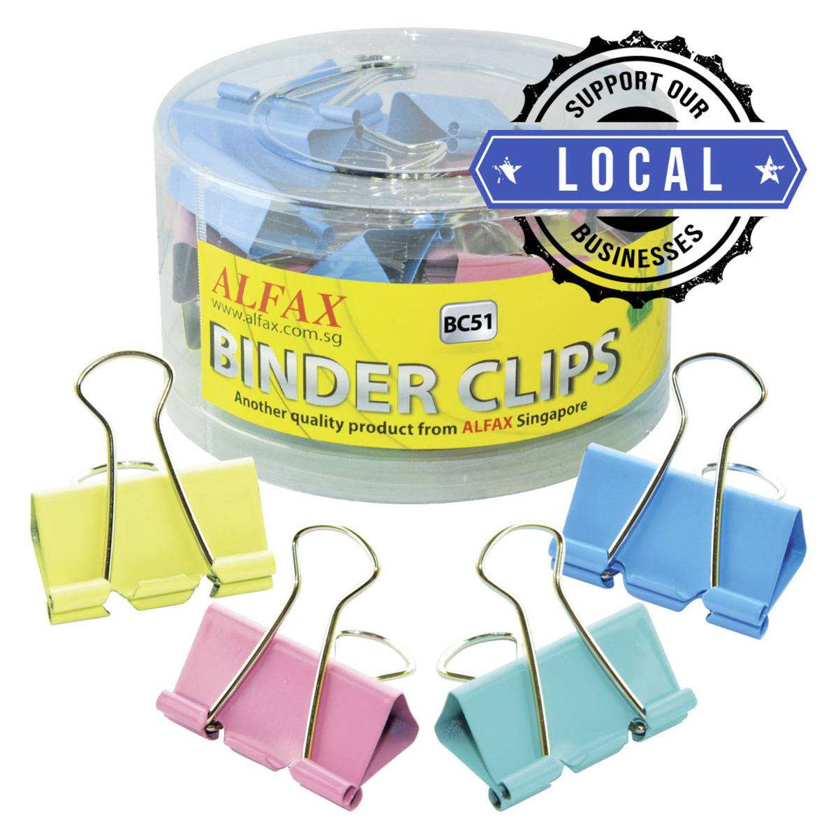 Alfax Bc51 Colour Binder Clip 51mm | NTUC FairPrice