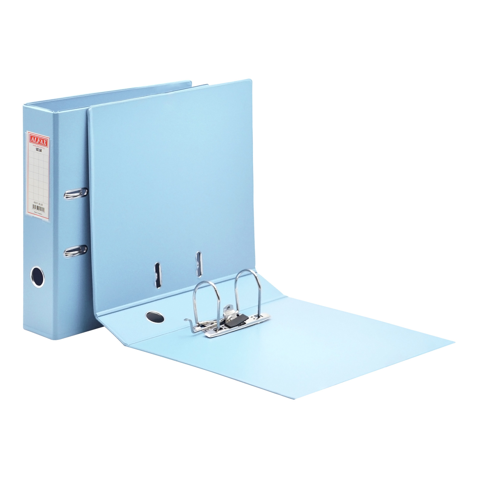 Alfax 182A Pvc Arch File 3inches Spine A4 Fancy Blue #39 | NTUC FairPrice
