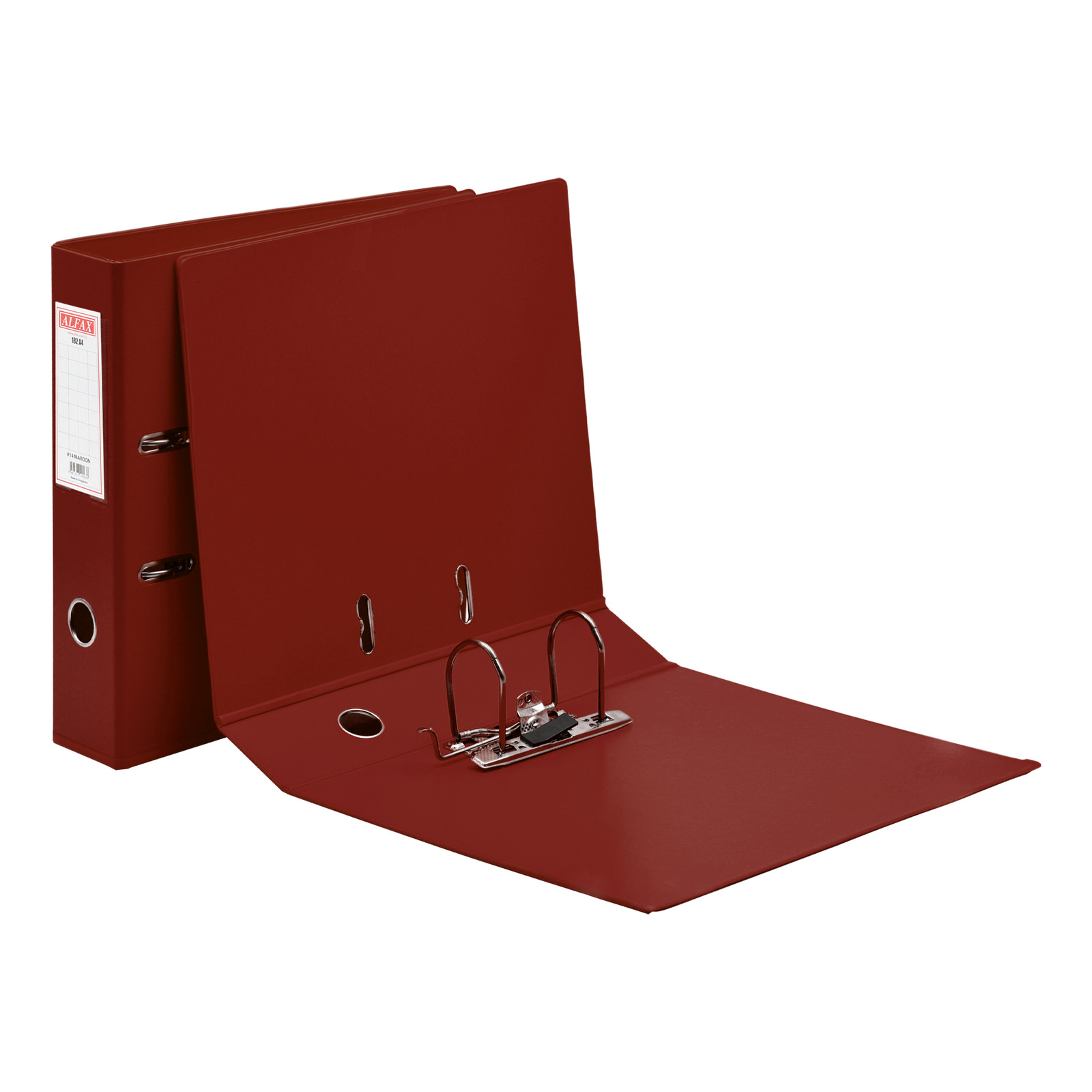 Alfax 182A4 Pvc Arch File 3inches Spine A4 Maroon #1 | NTUC FairPrice