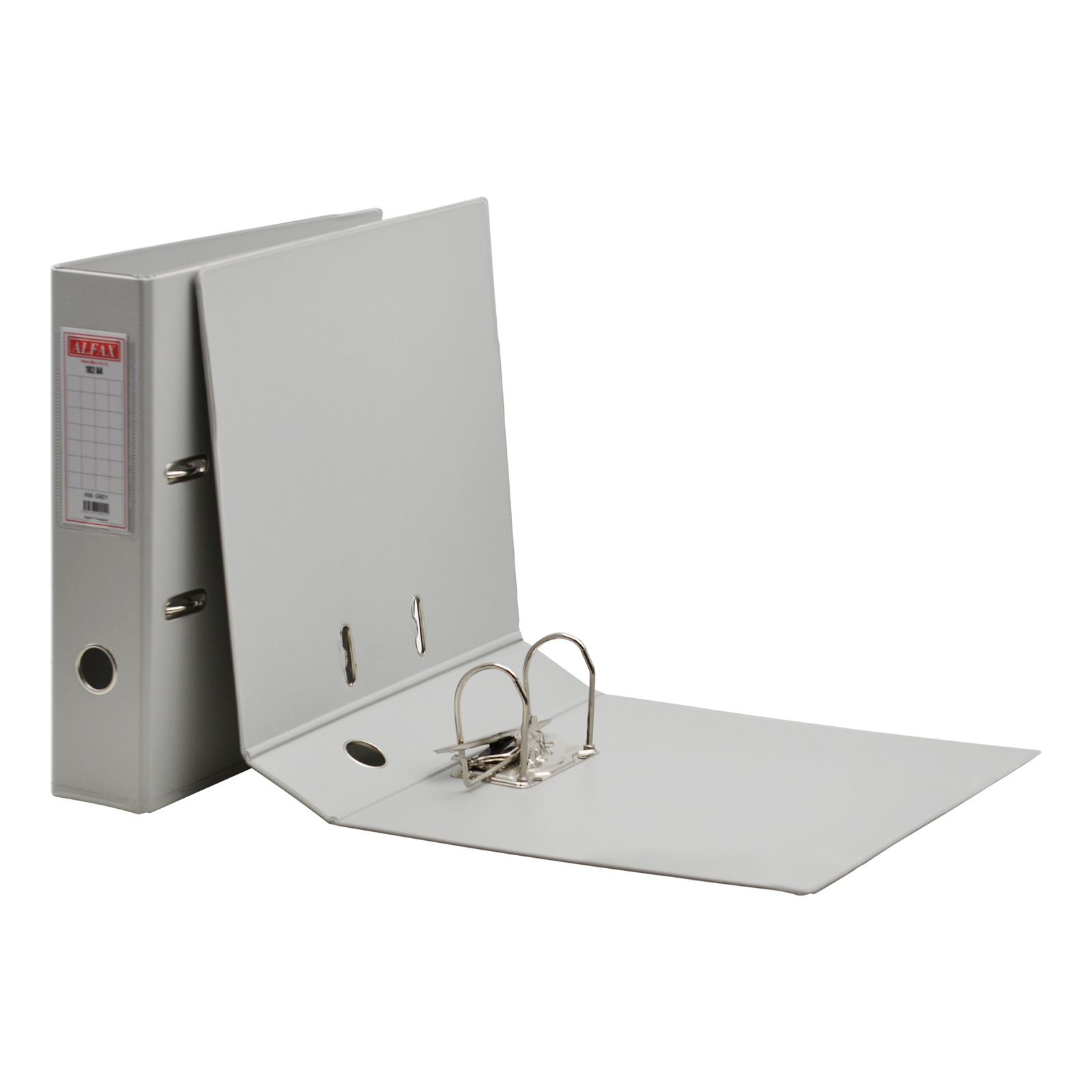 Alfax 182A4 Pvc Arch File 3inches Spine A4 Silver #05 | NTUC FairPrice